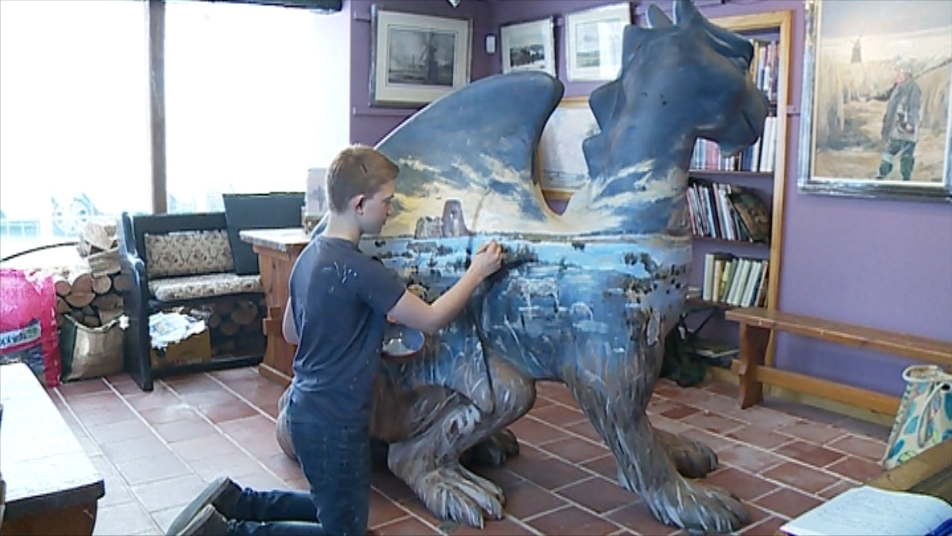 Mini Monet's monster masterpiece | ITV News Anglia