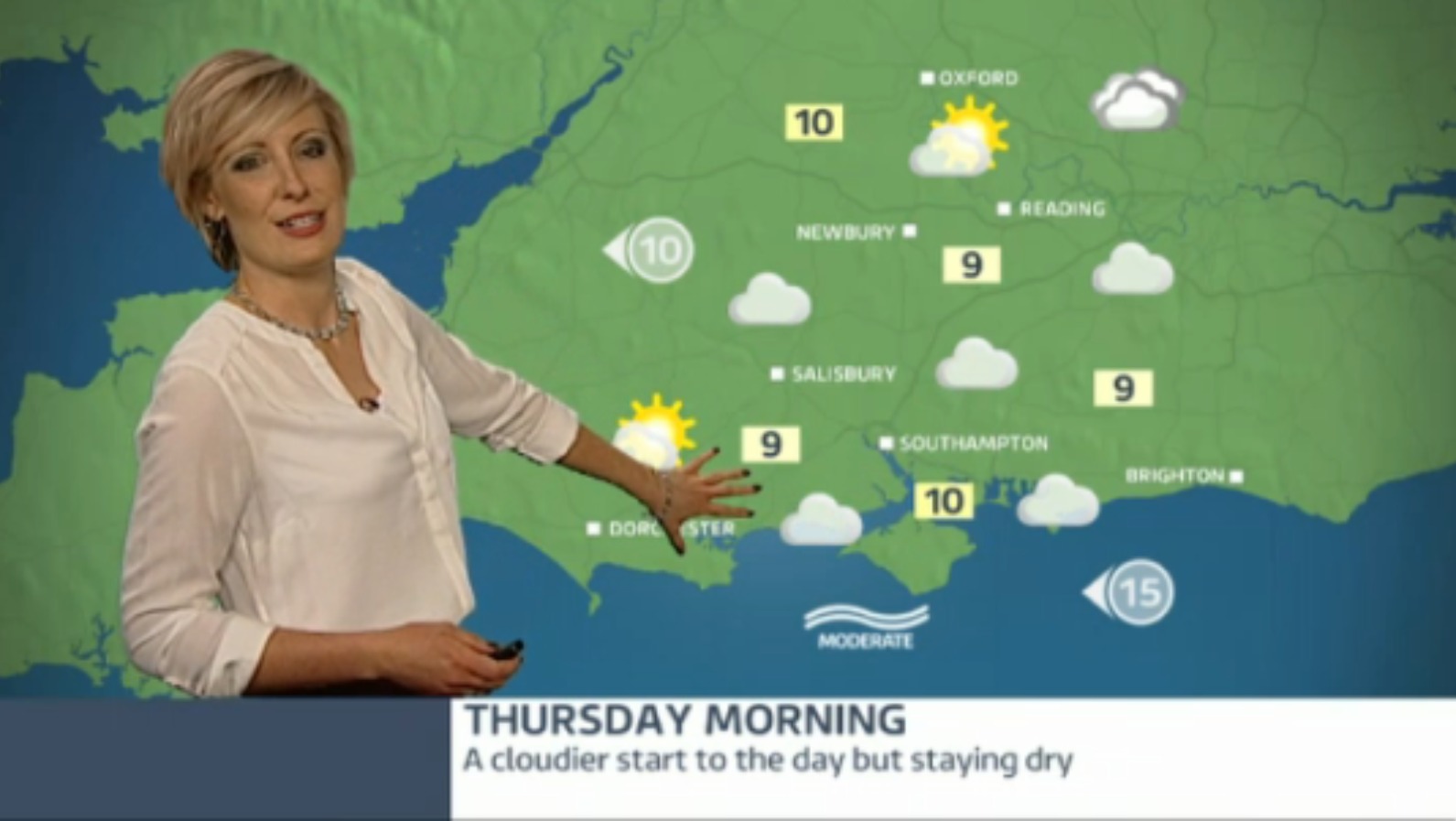 Thursday's weather for the west of the region | ITV News Meridian