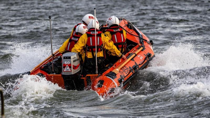 Two children rescued by RNLI in Scarborough after being cut off by high ...