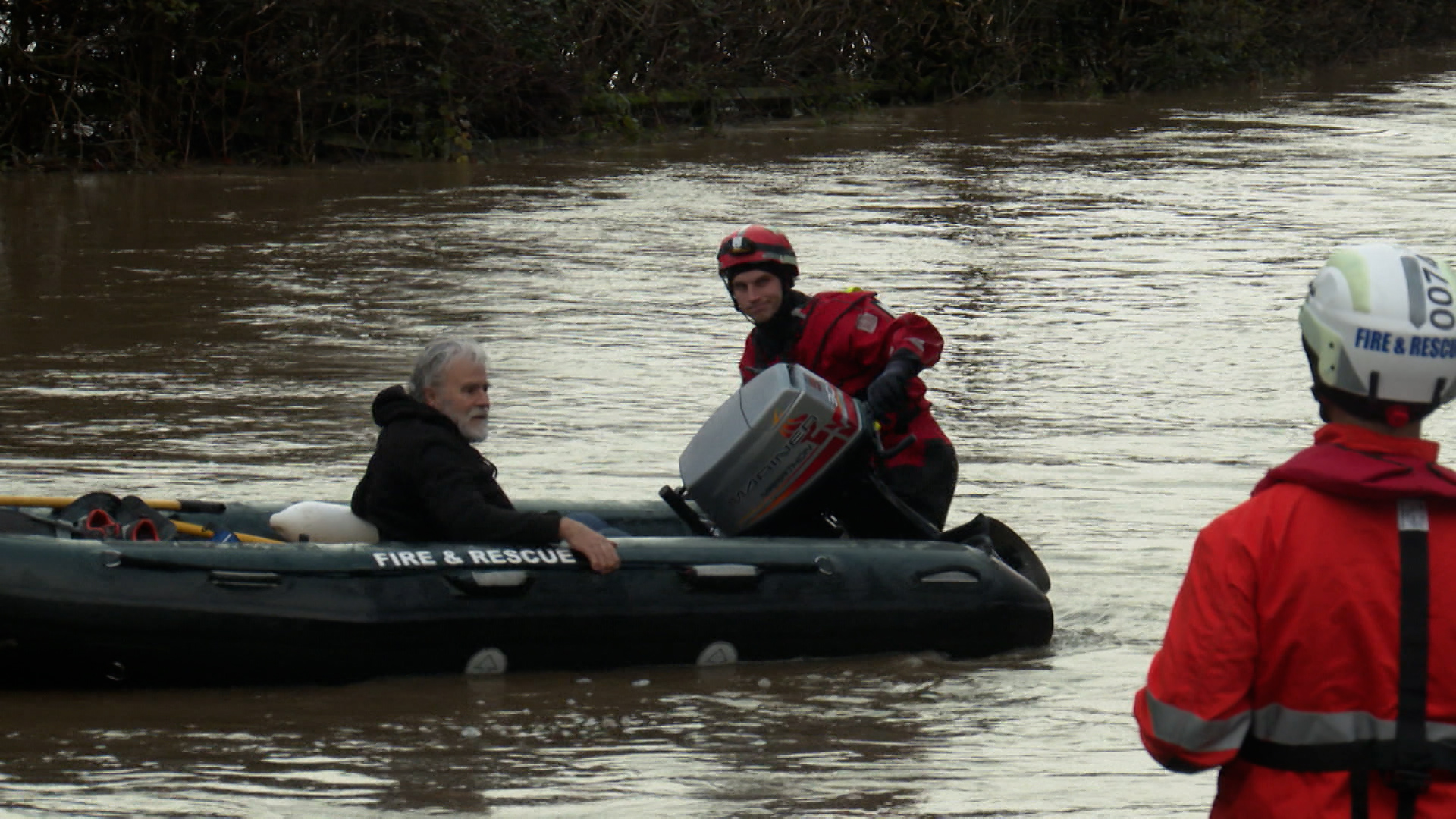 'It just forced its way through' - Devon man rescued by boat as house ...