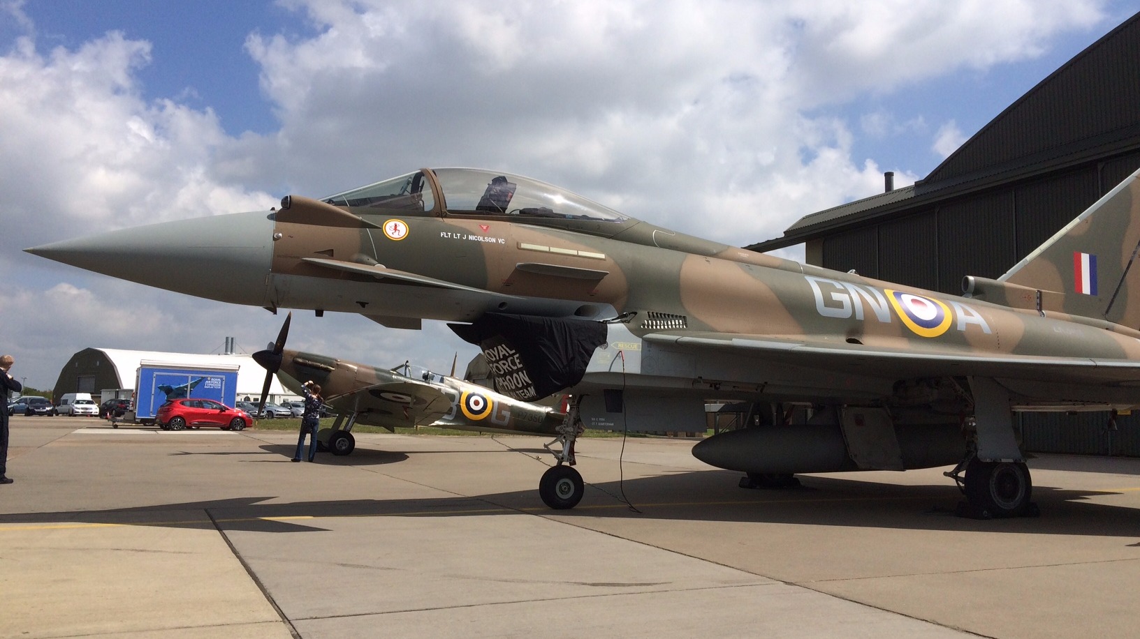Photos: Typhoon jet painted to commemorate Battle of Britain | ITV News ...