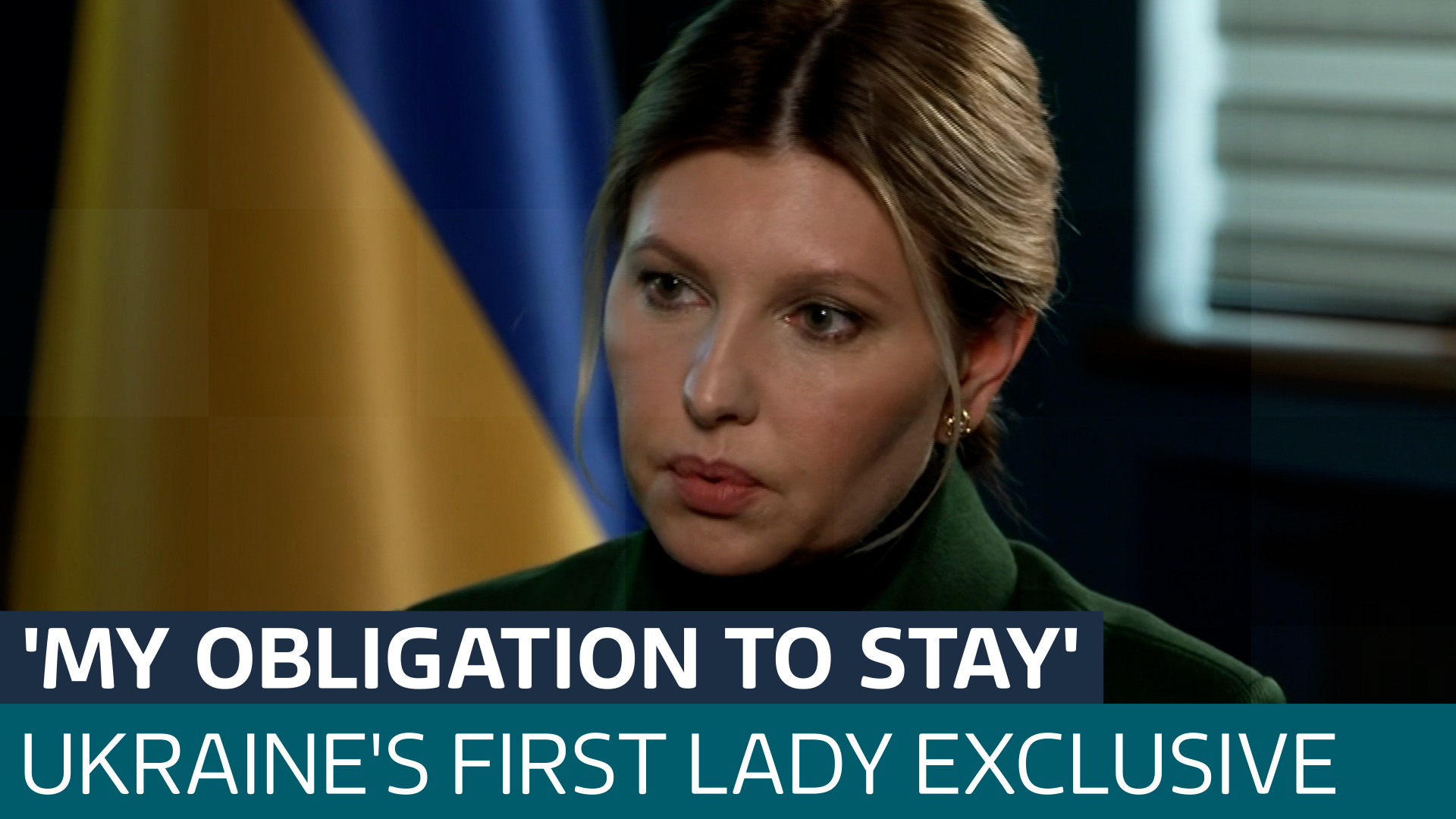 Ukraine's First Lady, Olena Zelenska says she could never have left her ...
