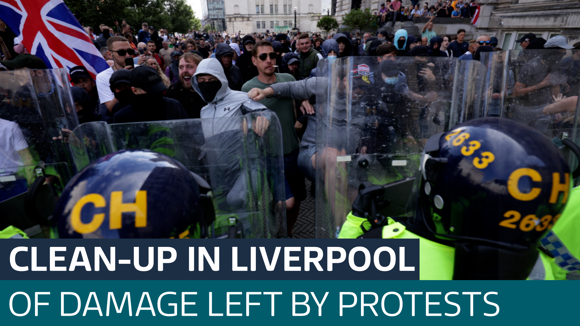 Clean-up in Liverpool after rioters set library on fire - Latest From ...