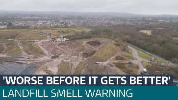 Residents living near a landfill site have been warned smell could ...