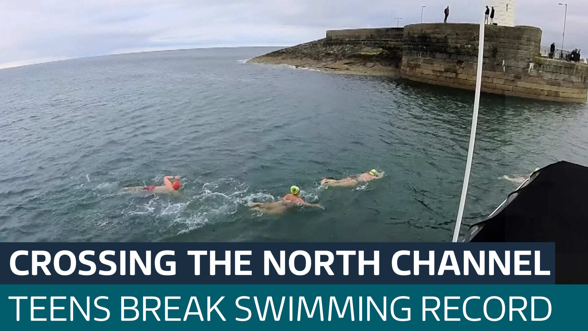 Meet the youngest swimmers to cross the North Channel - Latest From ITV ...
