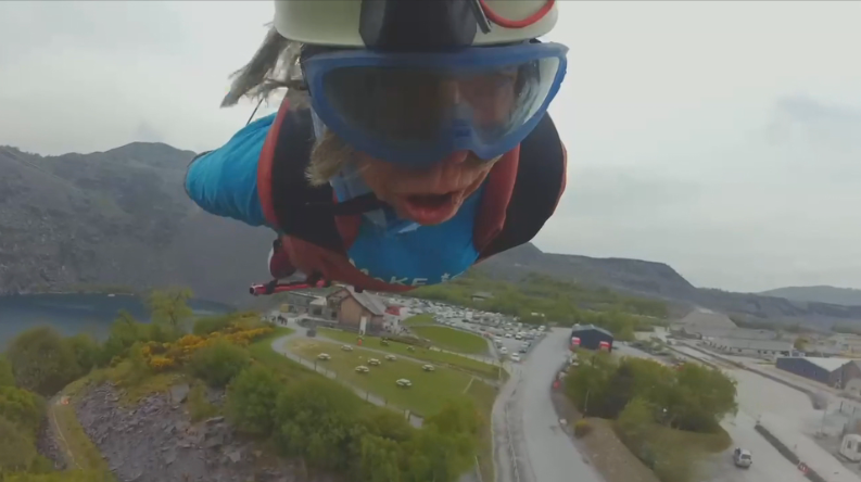 Woman with Parkinson's takes on Europe's longest zip wire to raise ...