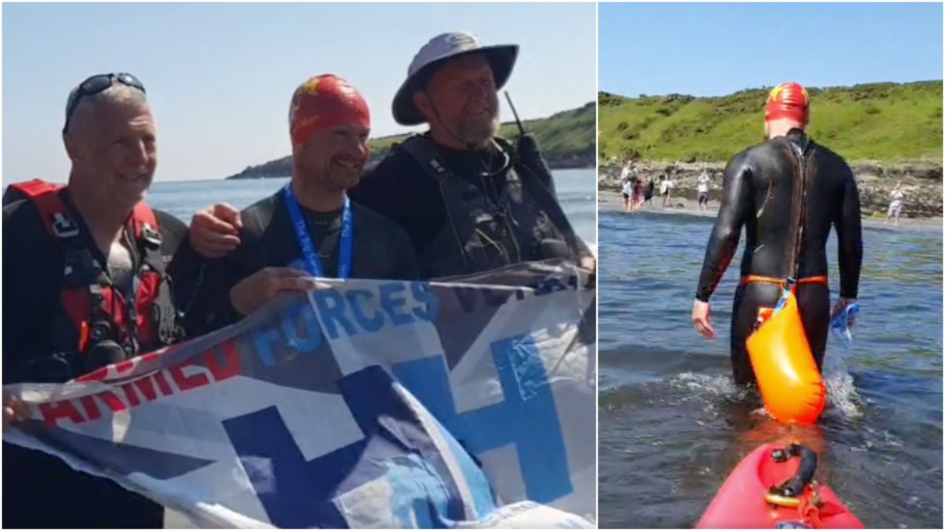 Fleetwood former army captain swims from UK to Isle of Man in world ...