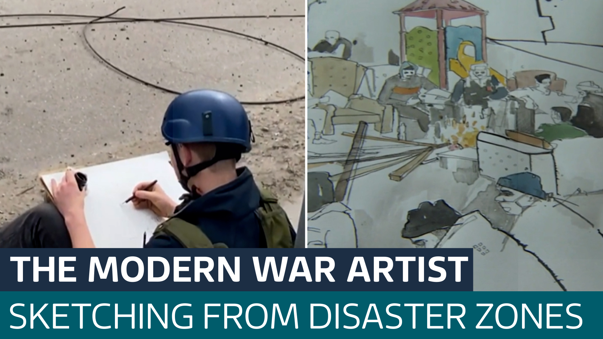 Meet the artist whose sketching studio takes him to war zones around ...