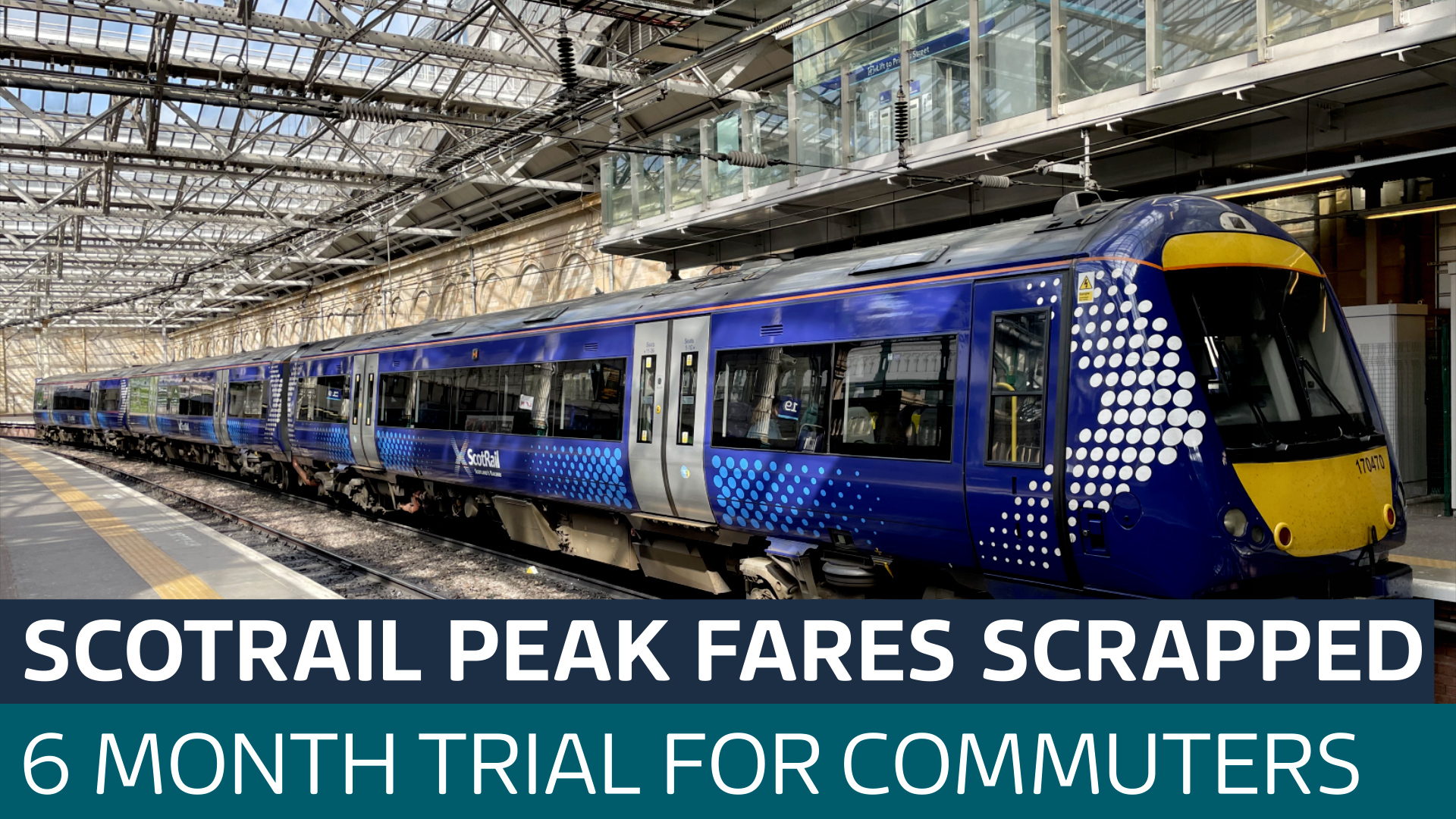 Peak rail fares on Scottish train services scrapped in six-month trial ...