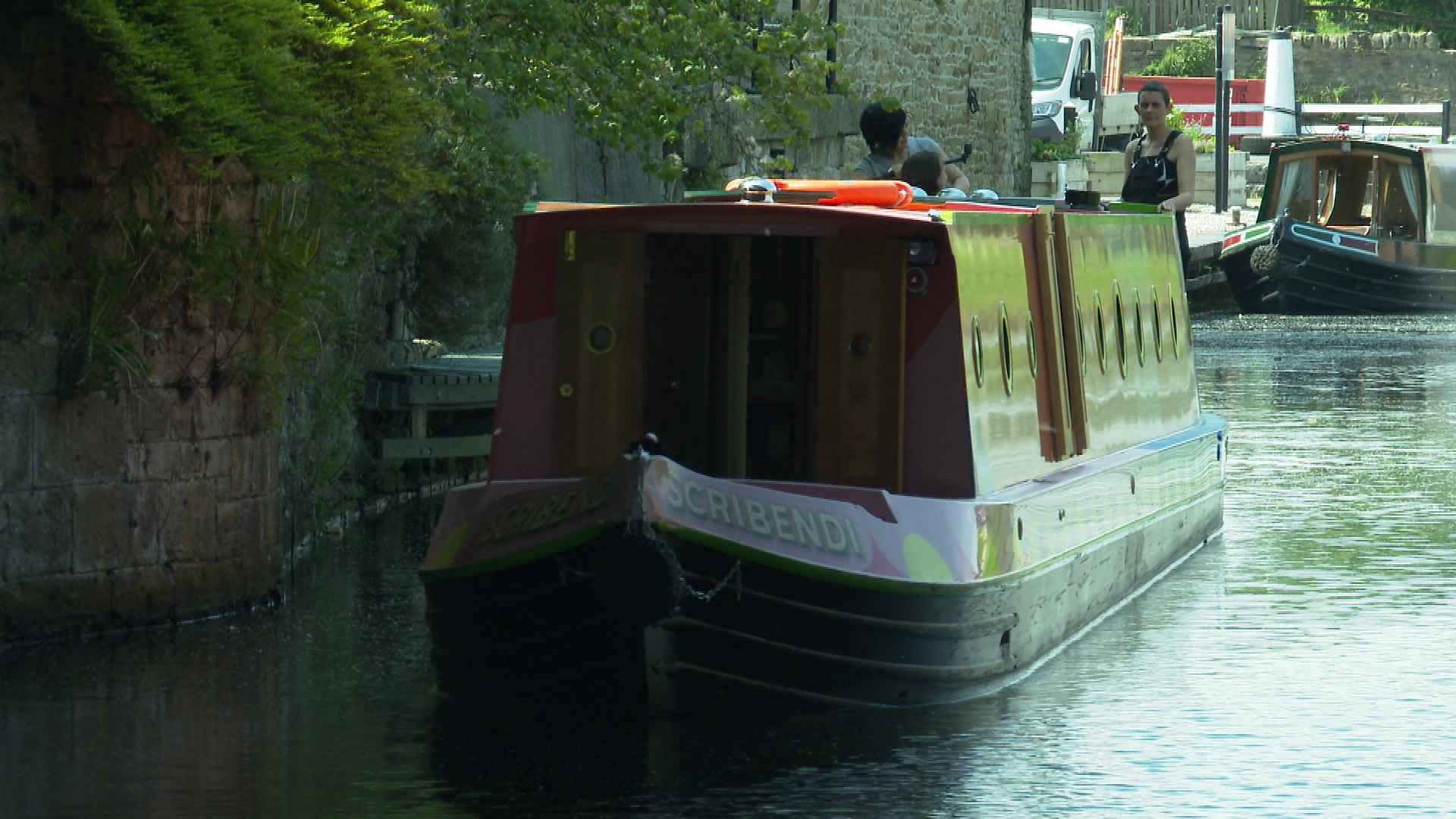 A mobile library with a difference - now you can relax with a good book ...