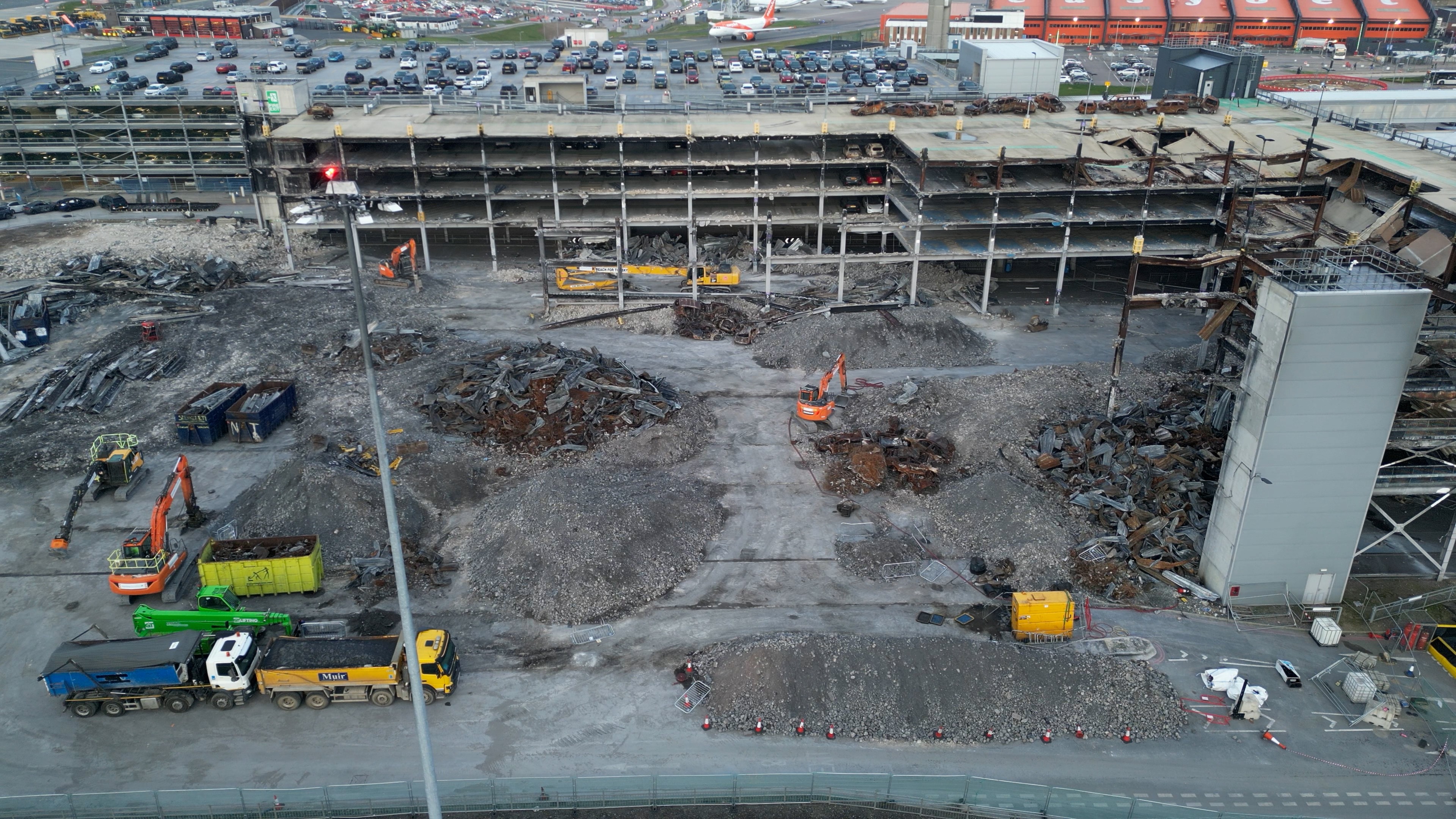 Luton Airport: New images show demolition progress six months after ...