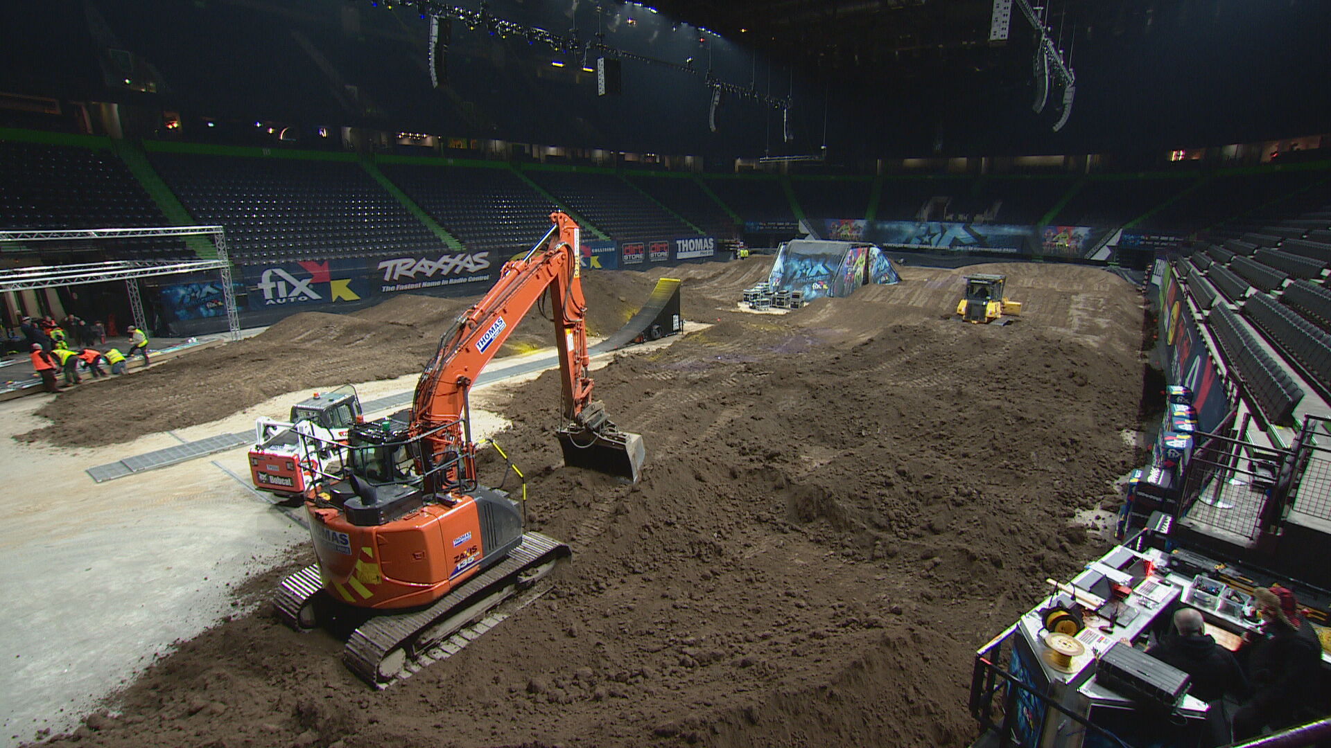 Manchester's AO Arena transformed into dirt track for motorcross ...