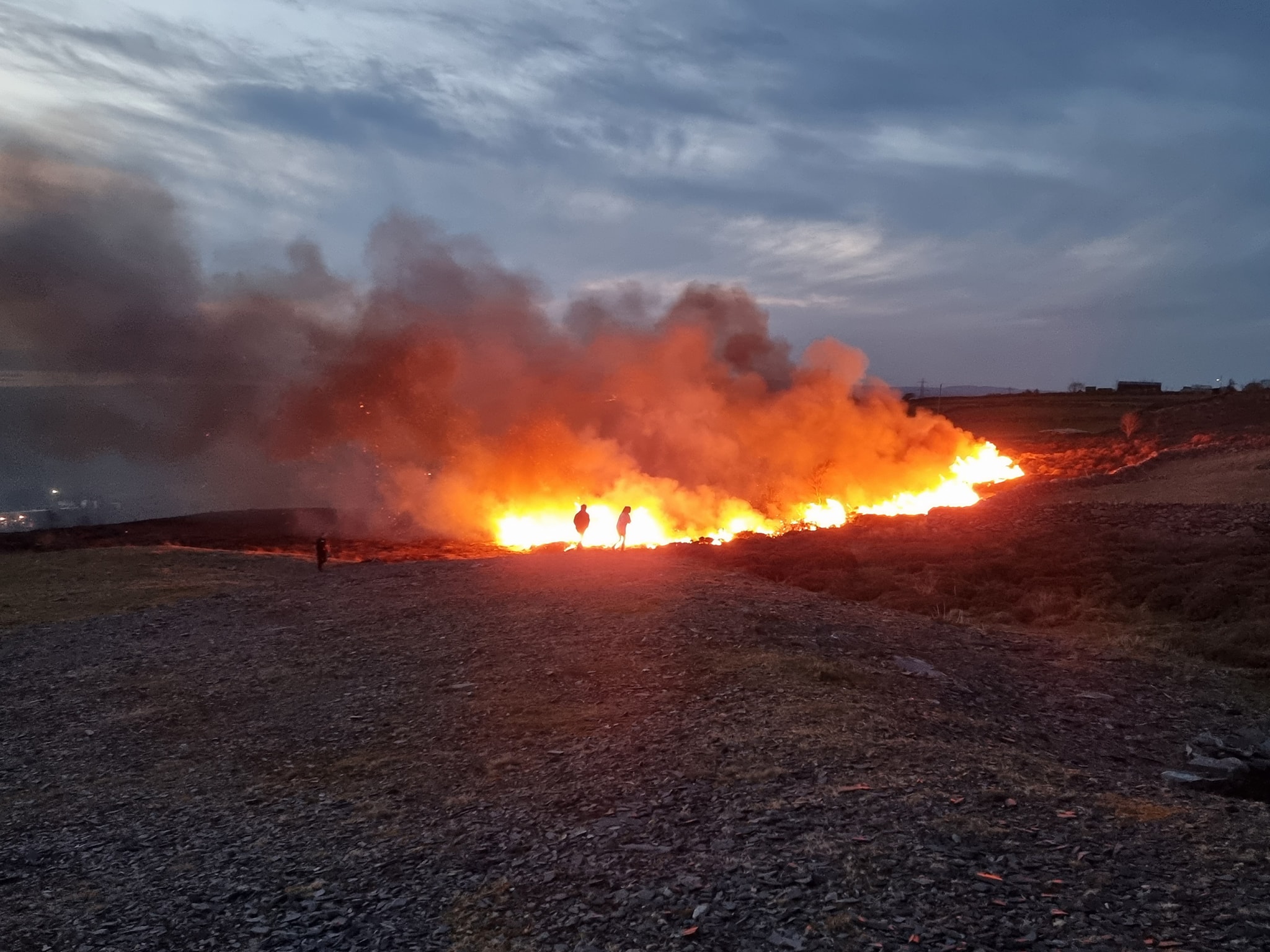 Fire crews tackle large mountain fires across Wales as they receive ...