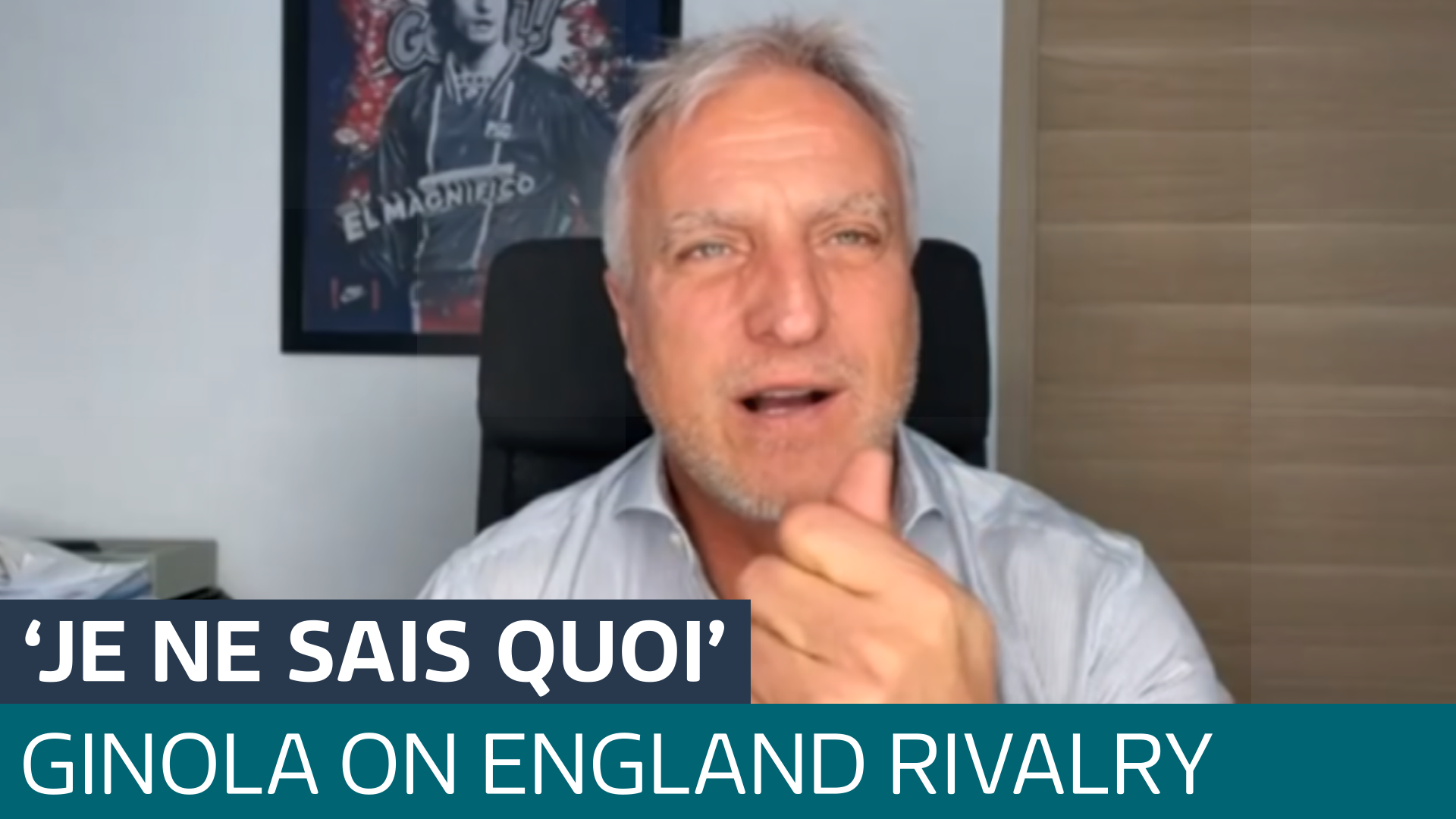 David Ginola, ex-French footballer, explains the England-France rivalry ...