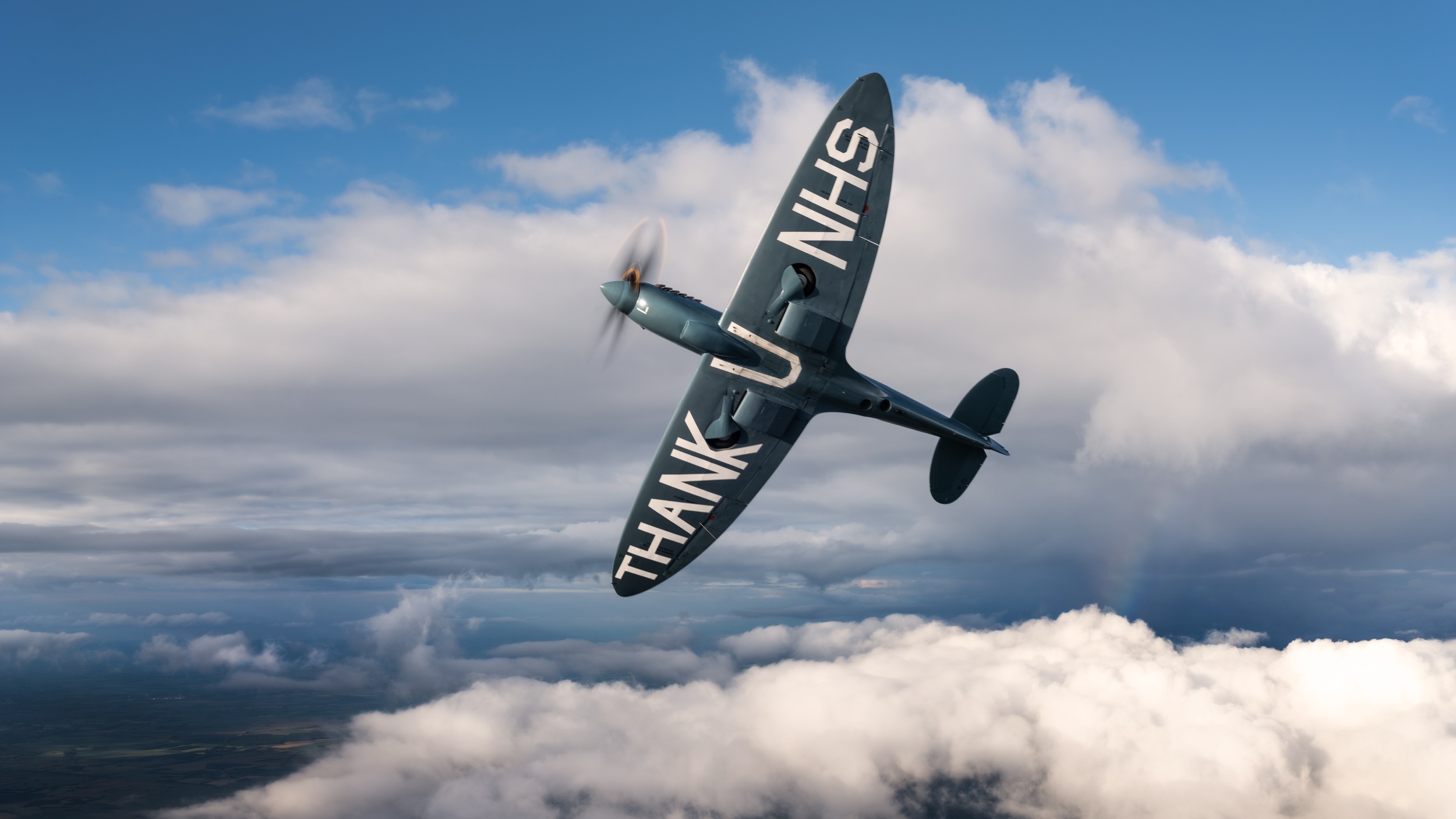 Where can I see the NHS Spitfire flying over West Country hospitals ...