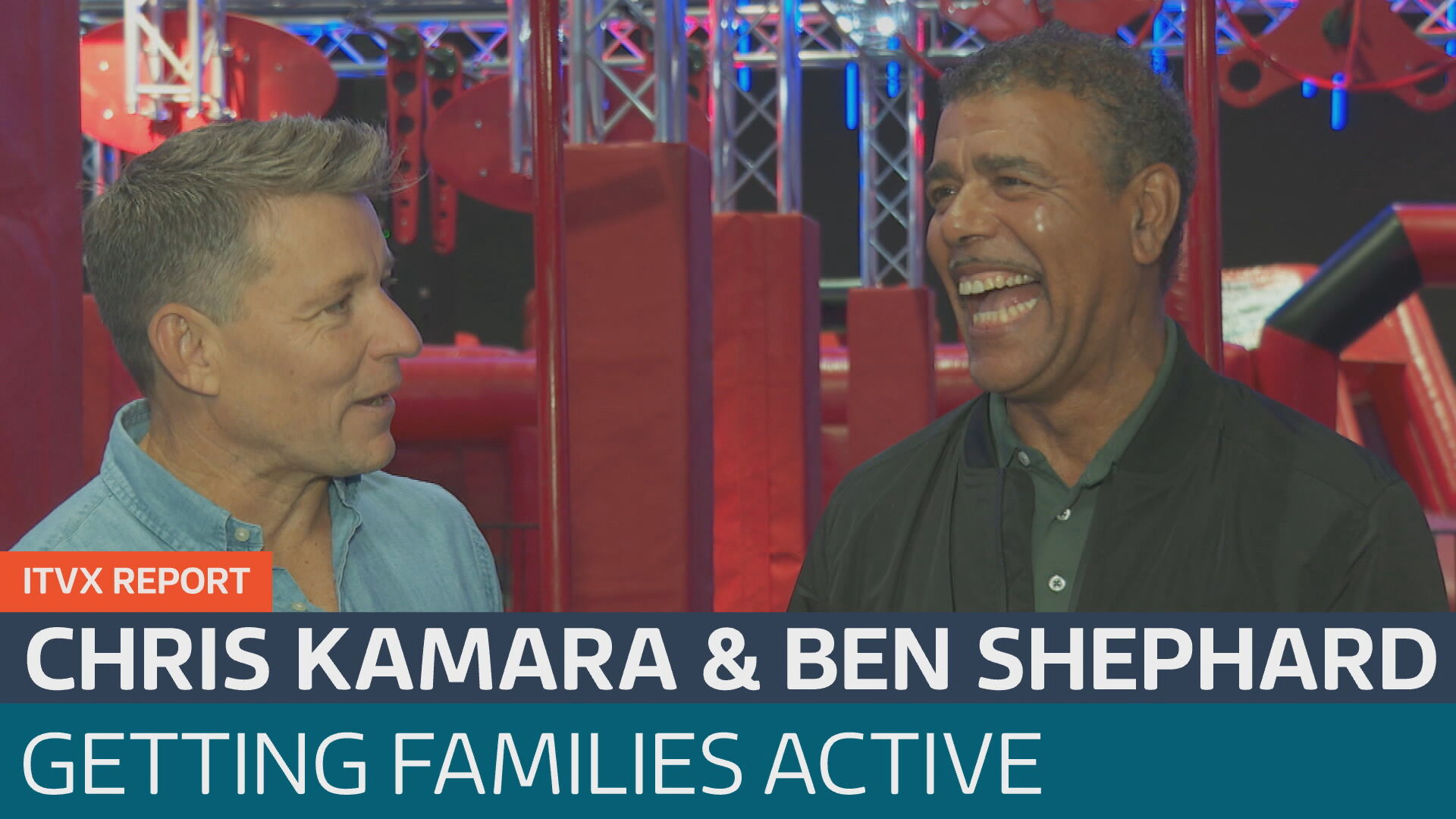 Chris Kamara and Ben Shepherd urge families to get active at Ninja ...