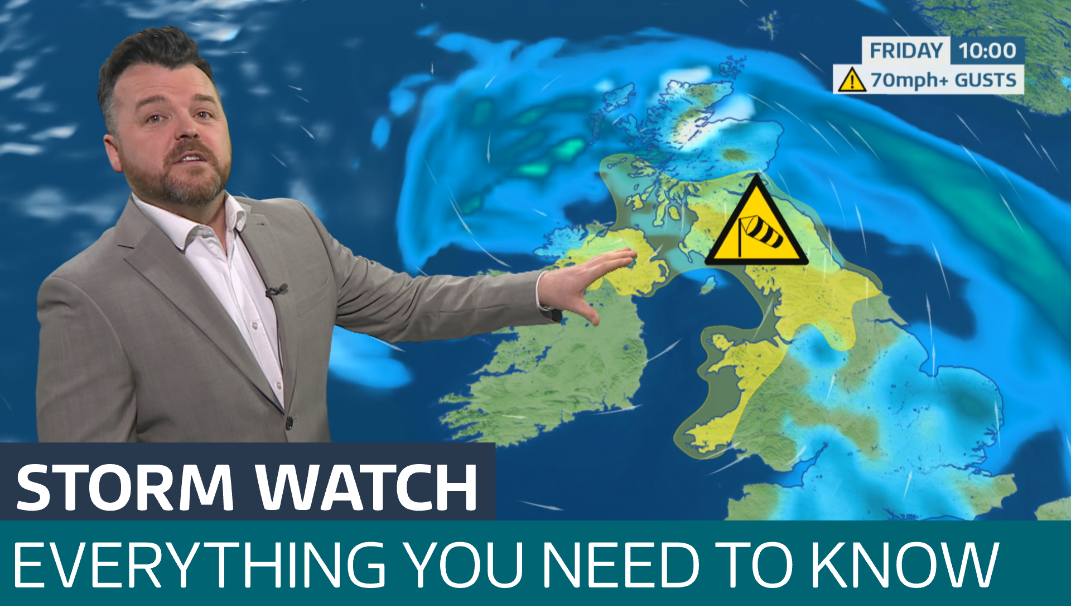 Storm Éowyn to bring strong winds - Latest From ITV News