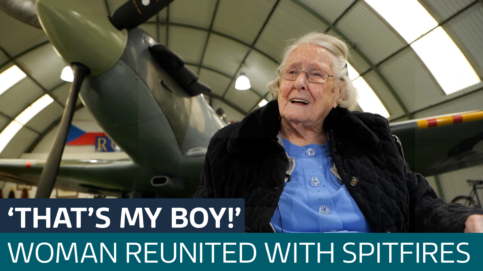 Woman who helped build WW2 spitfires reunited with historic aircraft ...