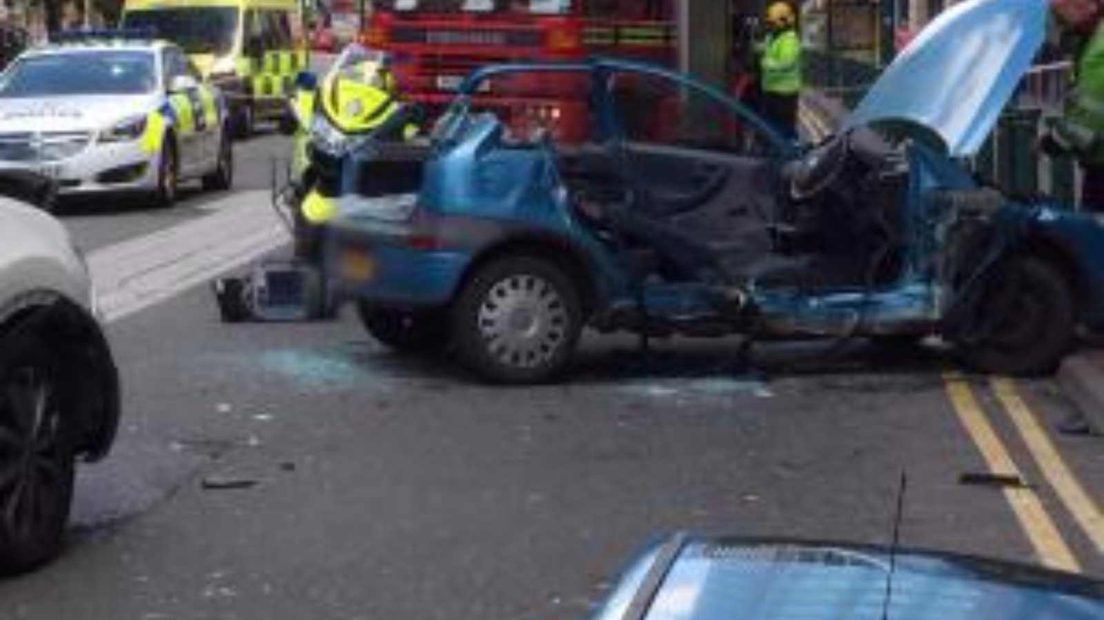Man trapped in car for 40 minutes after crash | ITV News Central