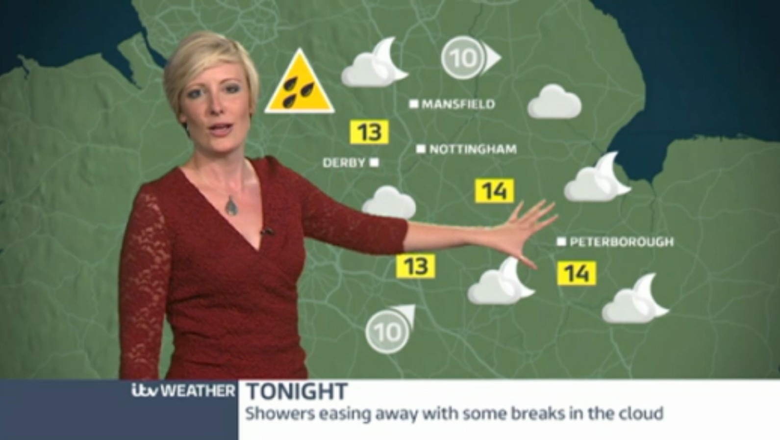 East Midlands Weather: showers clearing overnight | ITV News Central