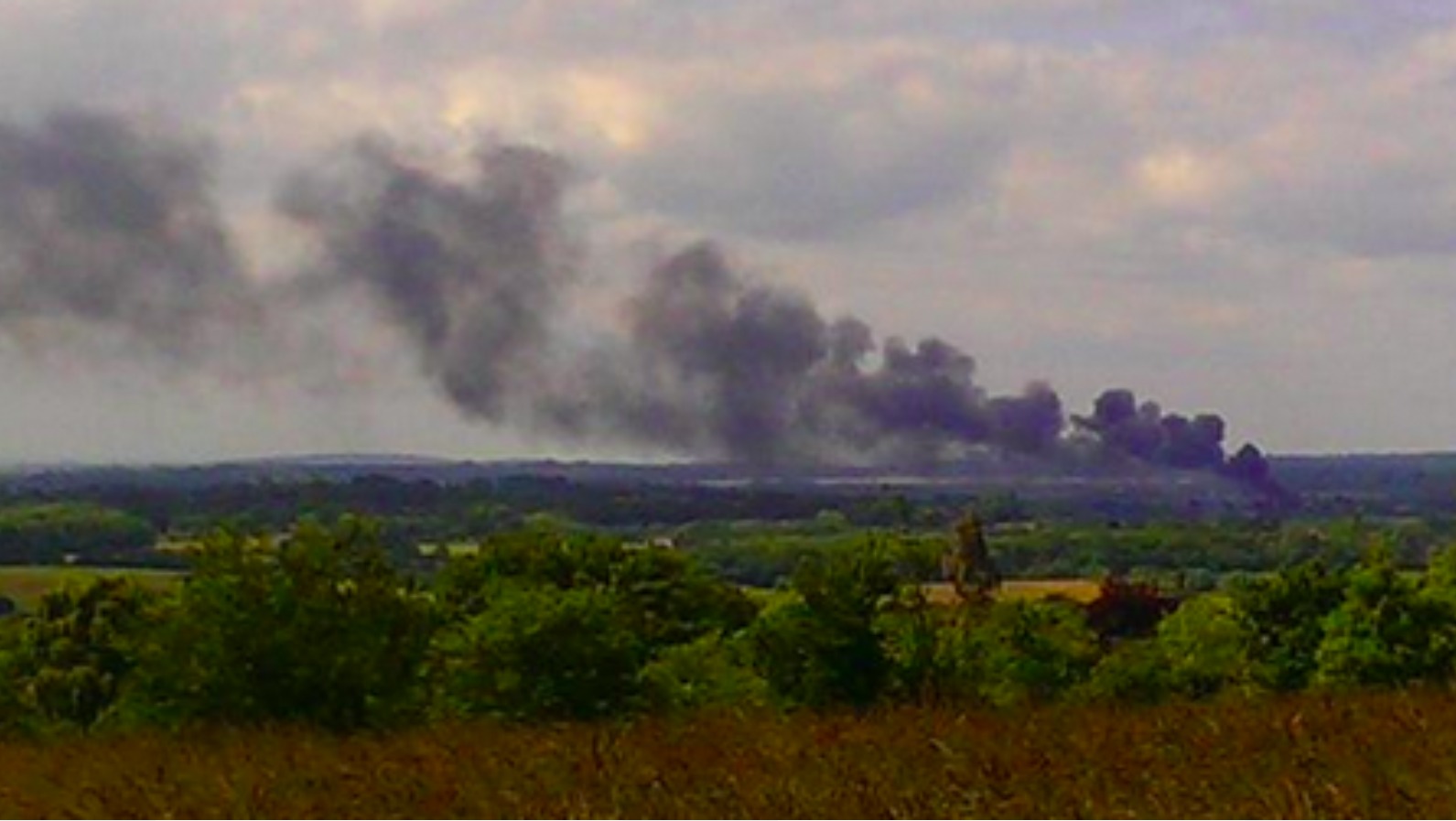 Smoke seen for miles as fire crews tackle blaze at turkey farm | ITV ...