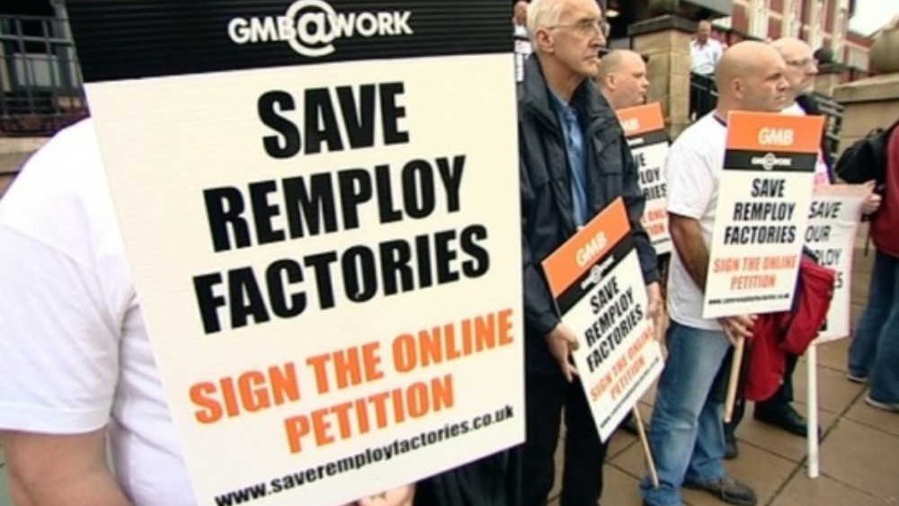 Remploy workers march through Cardiff | ITV News Wales