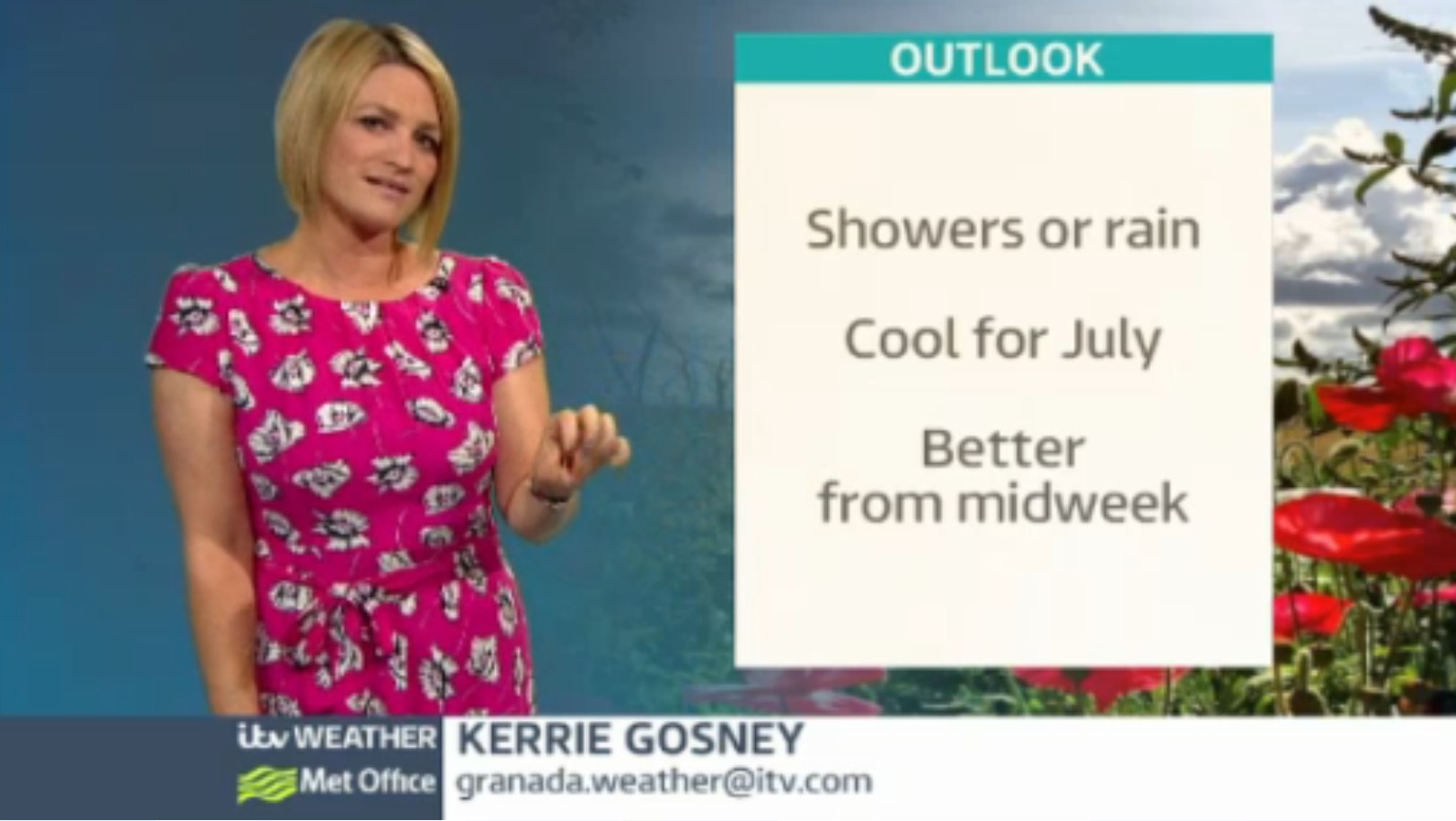 Latest Weather Update For The Nw With Kerrie Itv News Granada