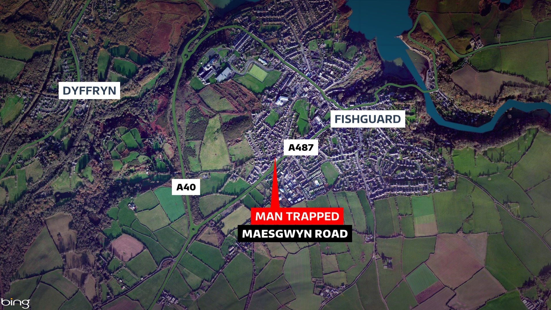 Man rescued after becoming trapped under 'runaway' van | ITV News Wales