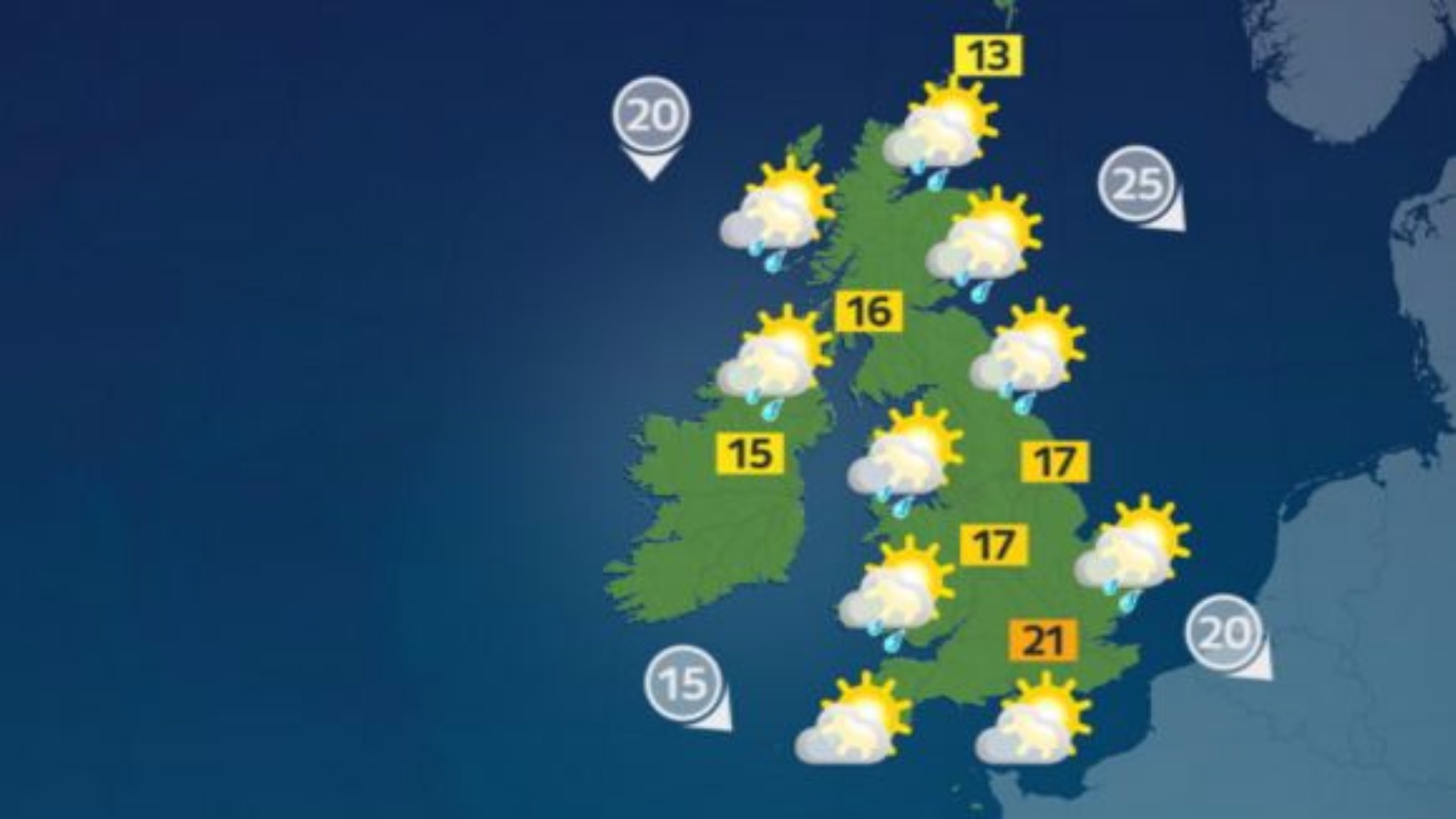 Weather: Cool and breezy with a mix of sunshine and showers | ITV News