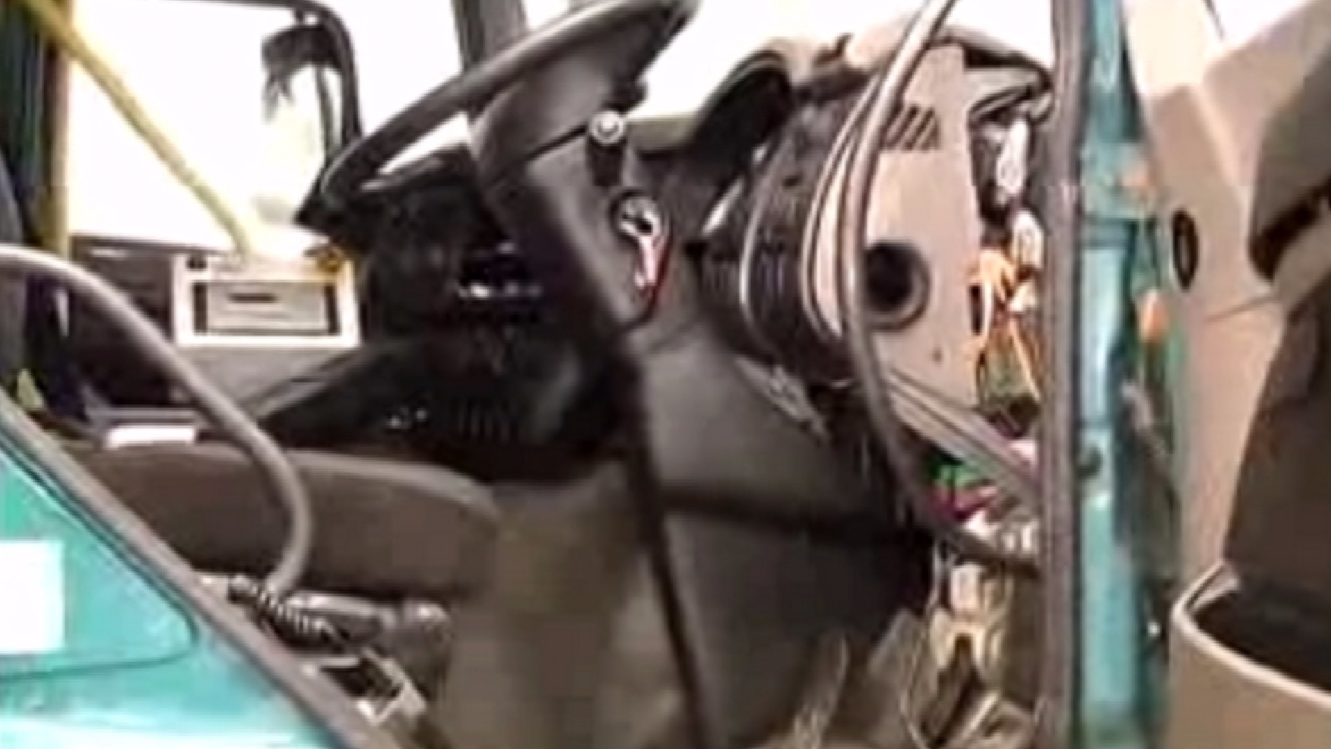 Video shows inside bin lorry in aftermath of the Glasgow crash that ...