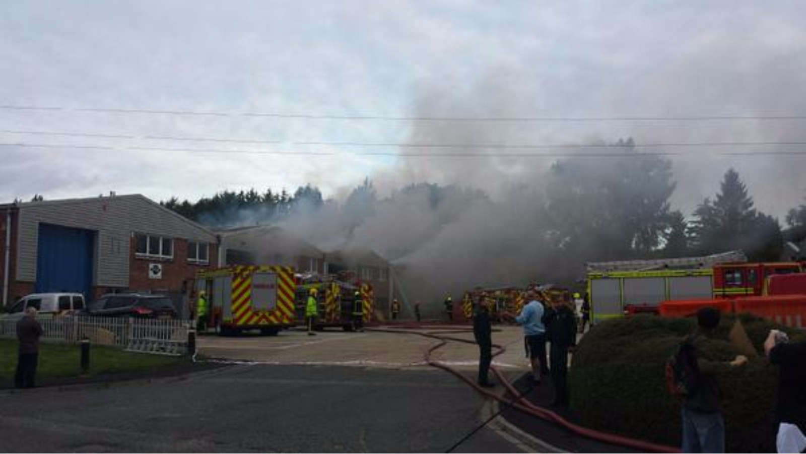 Toxic chemicals involved huge industrial fire | ITV News Meridian