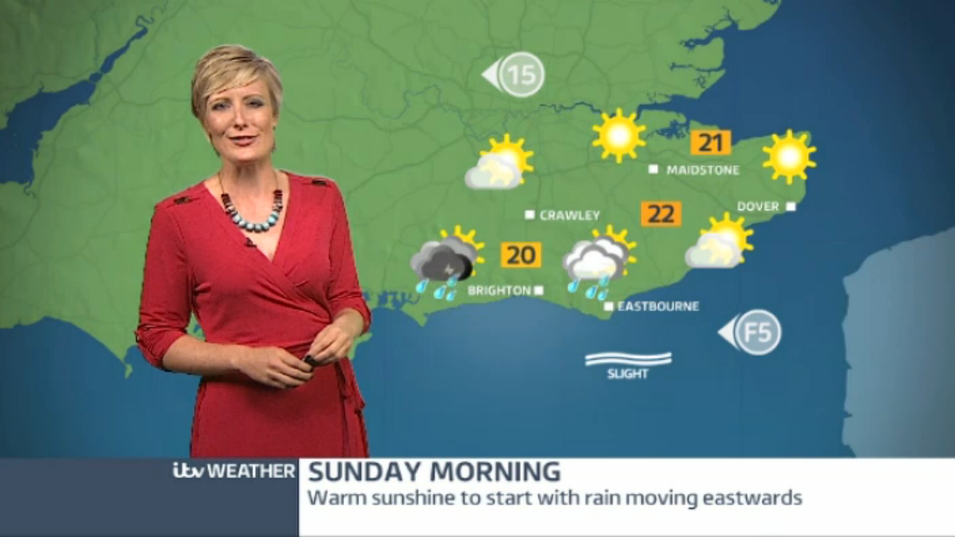 Sunday's weather for the east of the region | ITV News Meridian