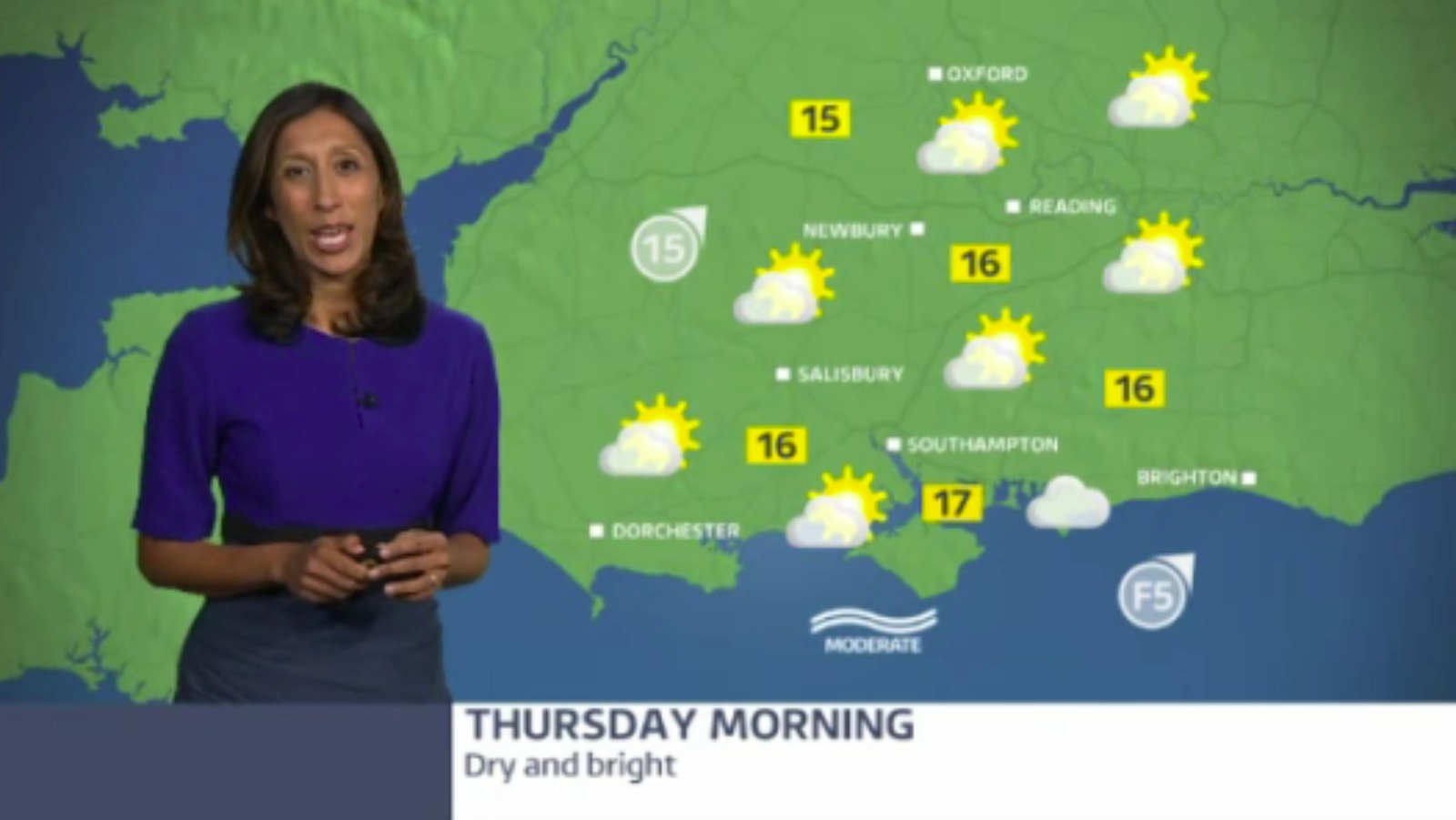 Thursday morning's weather for the west of the region | ITV News Meridian