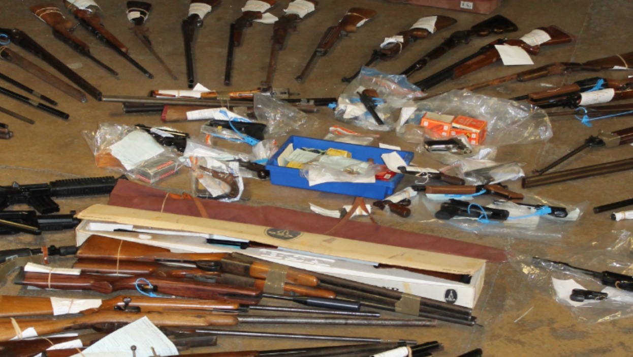 More than 100 items collected during firearms surrender | ITV News Meridian