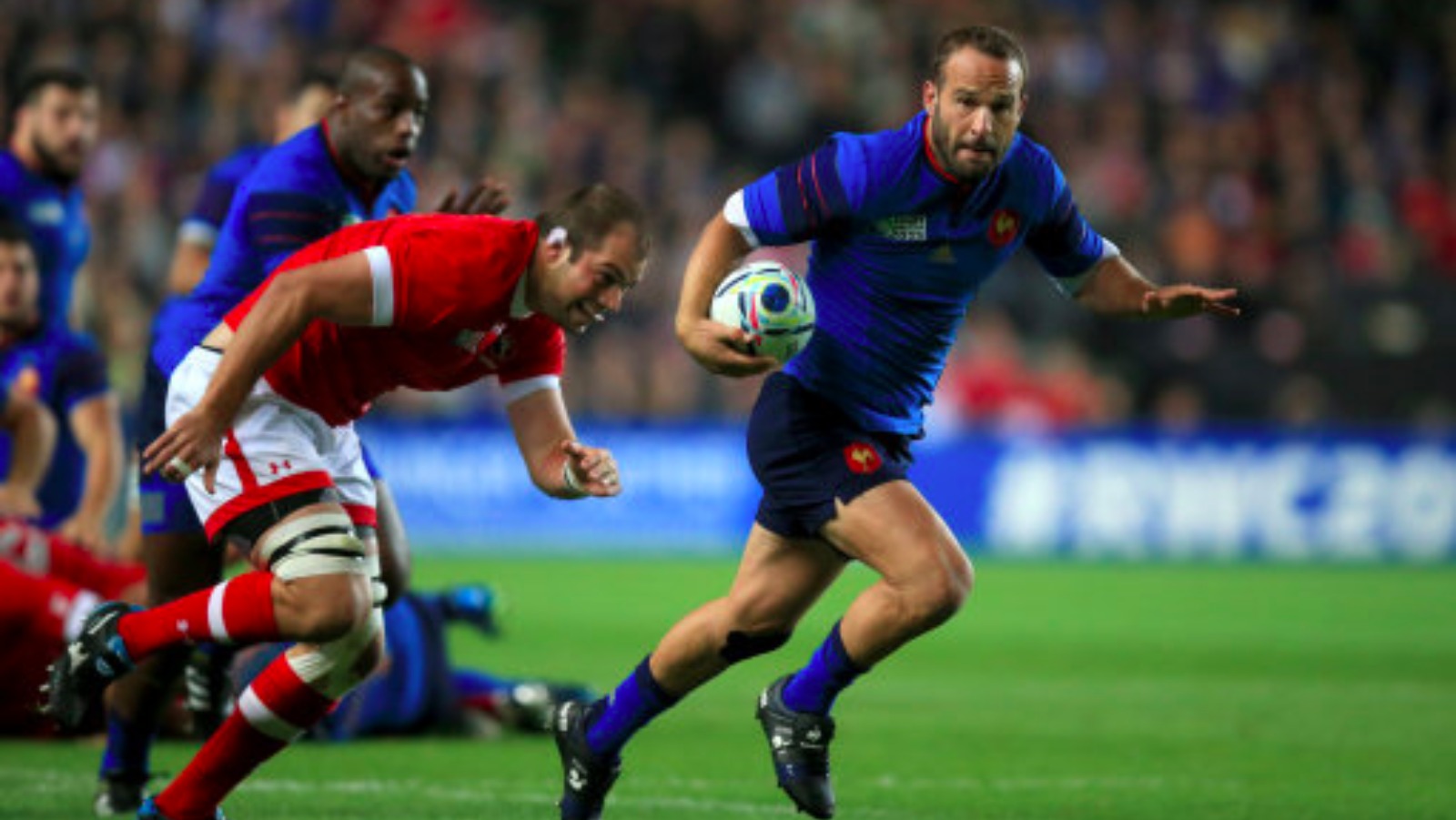 RWC 2015: Record stadium:mk crowd watch on as France survive Canada ...