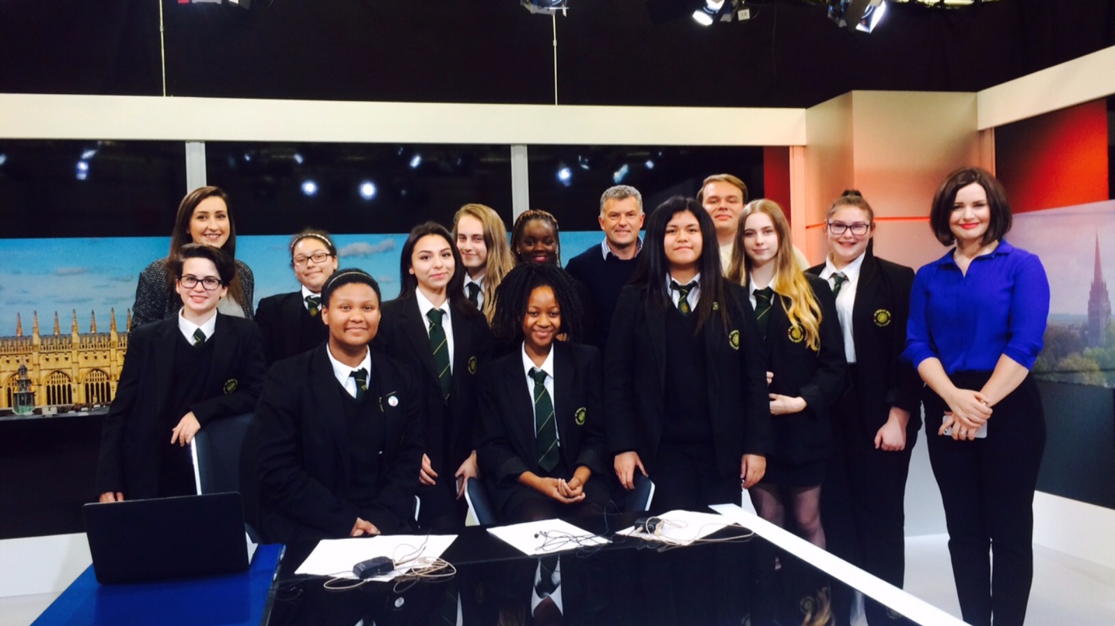 Students go behind the scenes at ITV News Anglia | ITV News Anglia