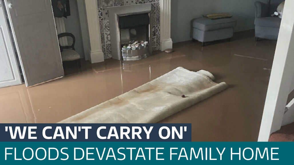 Family forced to live upstairs after home devastated by floods - Latest ...