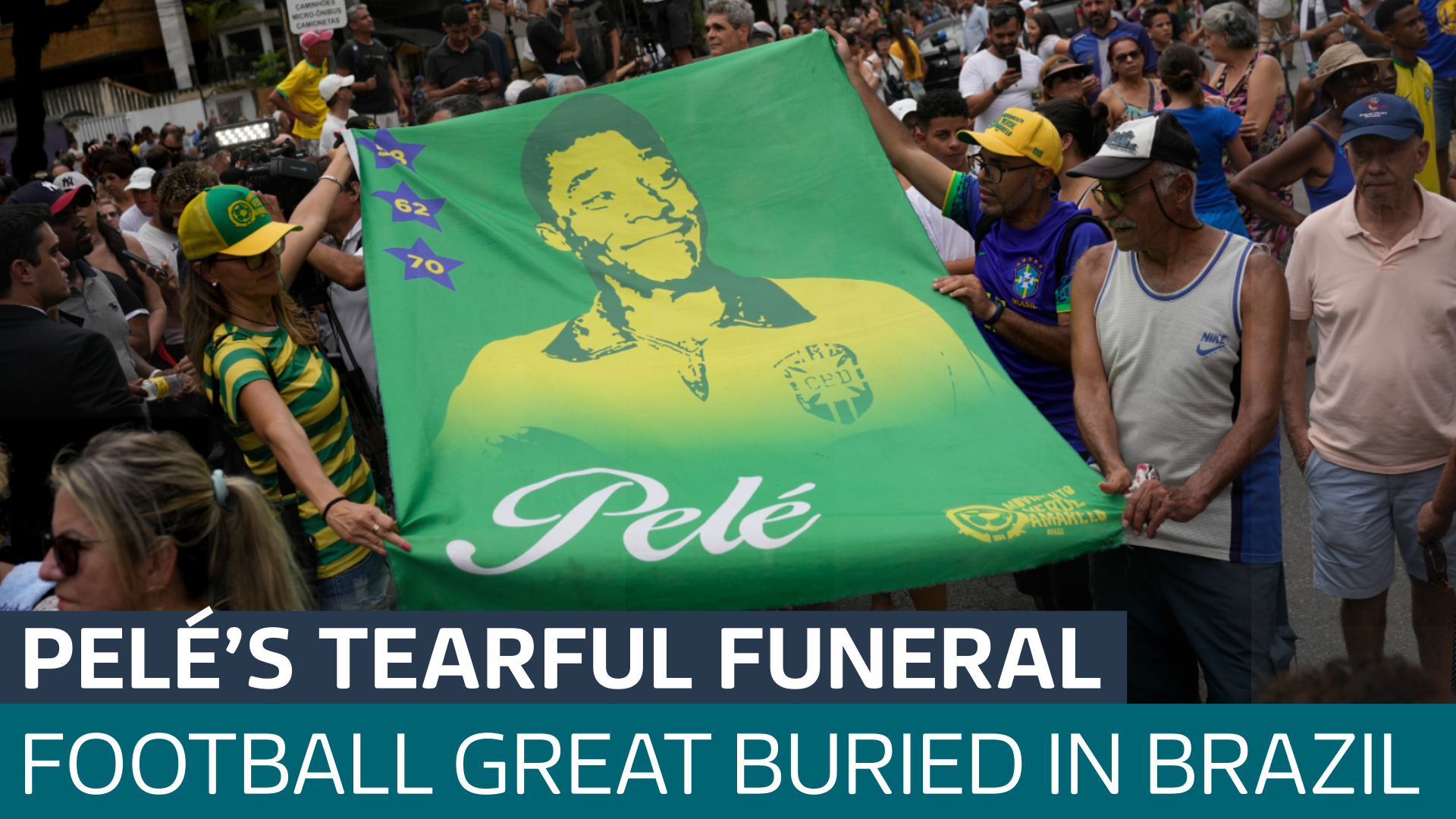 Pelé laid to rest at cemetery overlooking football pitch - Latest From ...