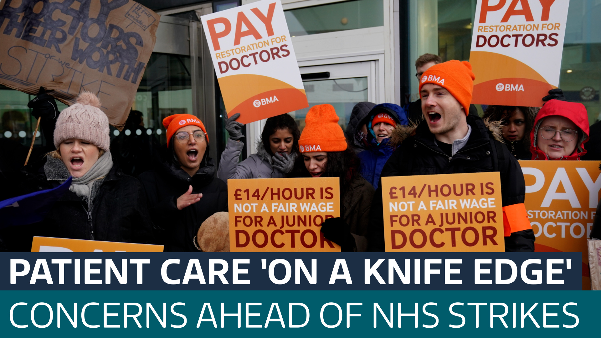Health officials warn patient care "rests on a knife edge" as NHS ...