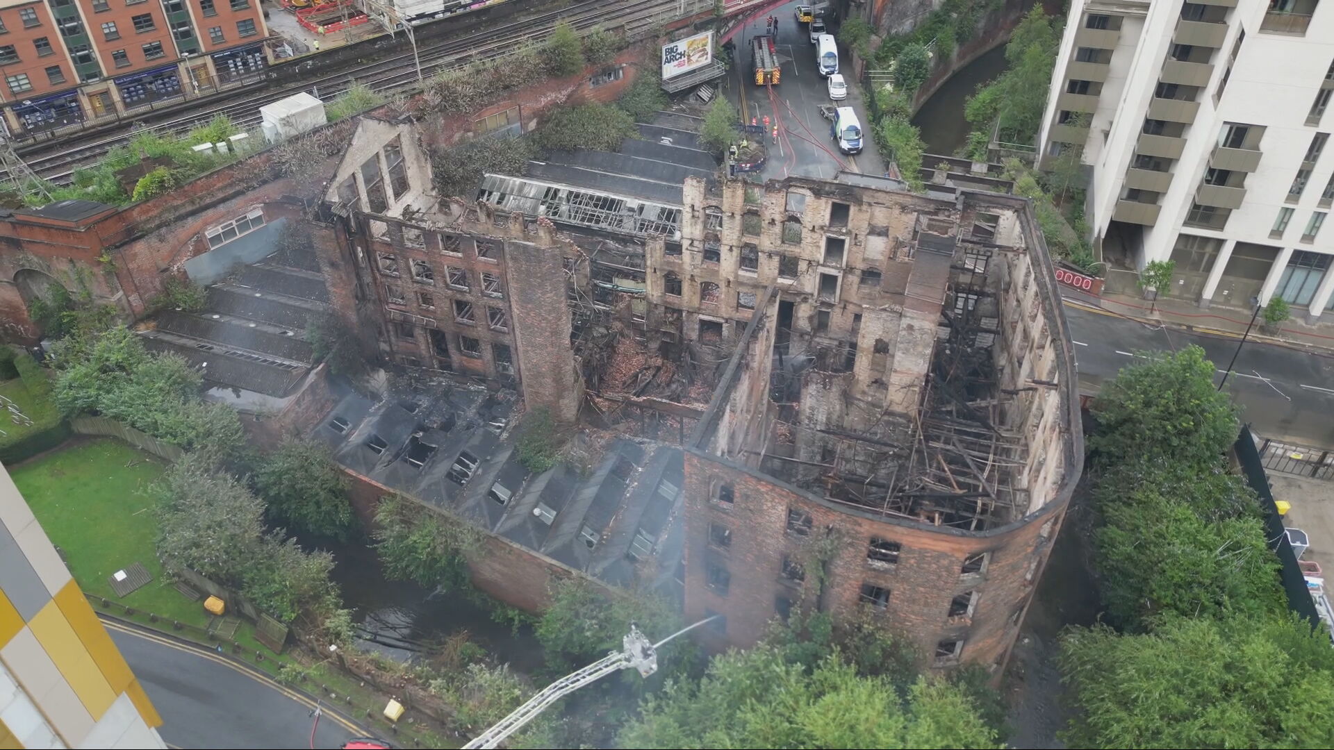 Historic Manchester Hotspur Press building destroyed in devastating ...