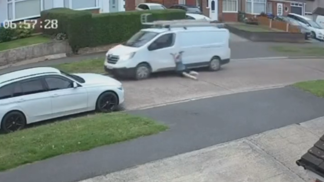 Owner dragged along by stolen van in Sheffield | ITV News Calendar