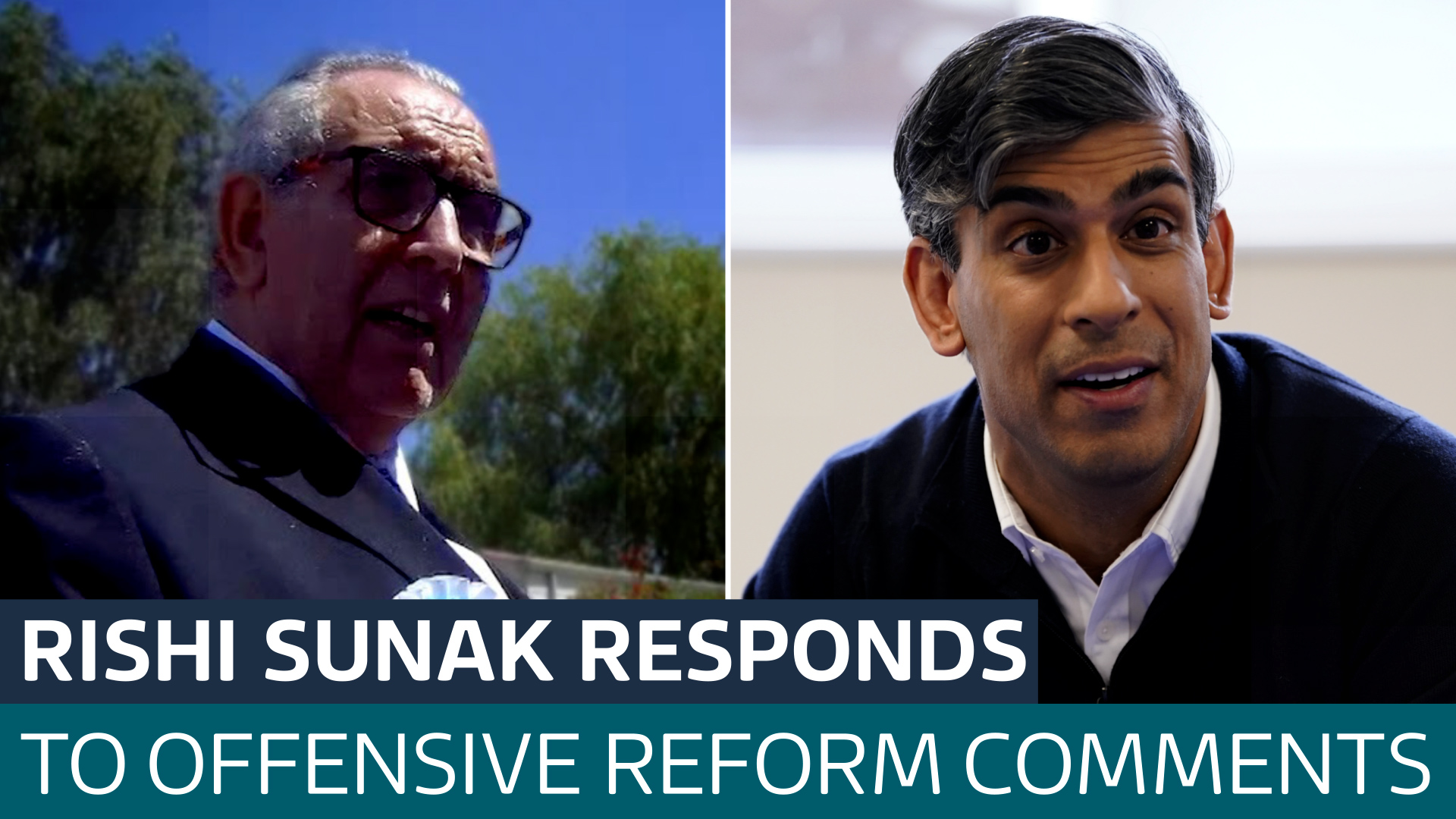 Prime Minister Rishi Sunak says being called an 'effing p***' by Reform ...