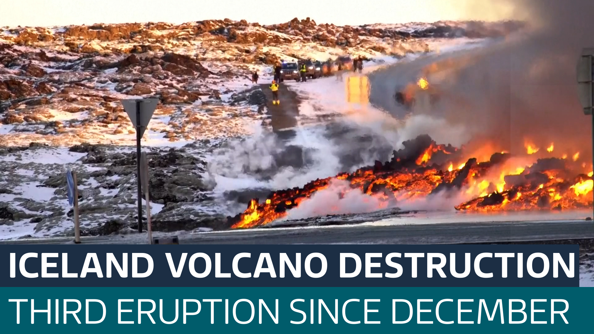 Dramatic pictures show volcanic destruction in Iceland - Latest From ...