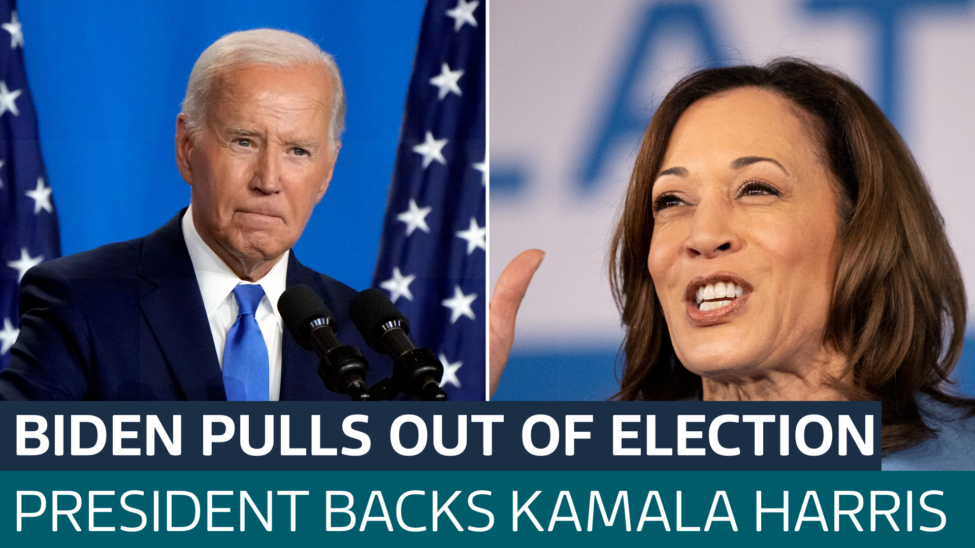 Joe Biden steps down as presidential candidate and endorses Kamala ...