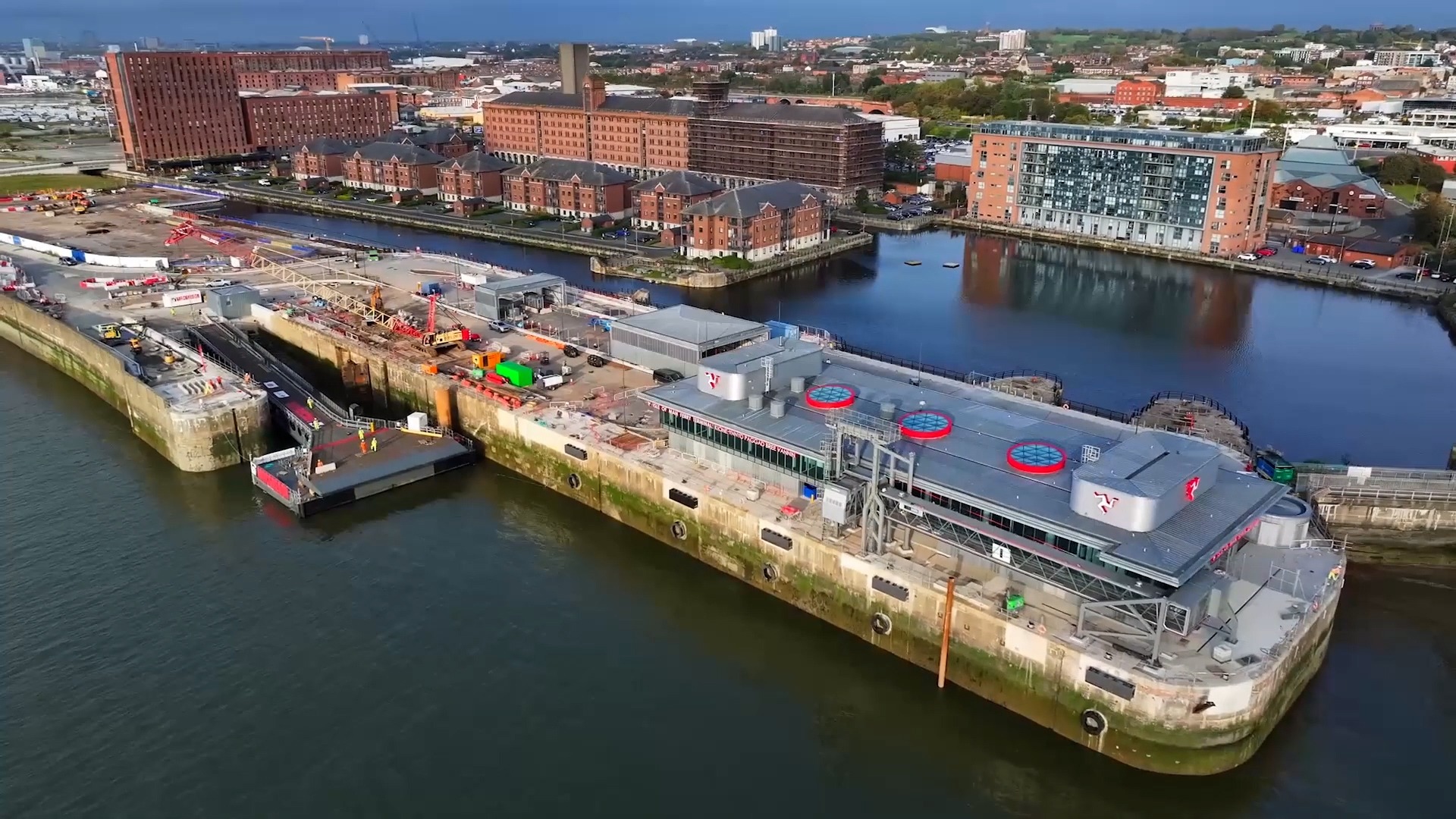 Isle of Man ferry terminal progresses after pontoon and bridge ...