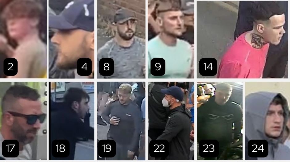 Police issue appeal to find 67 people in connection with violent ...