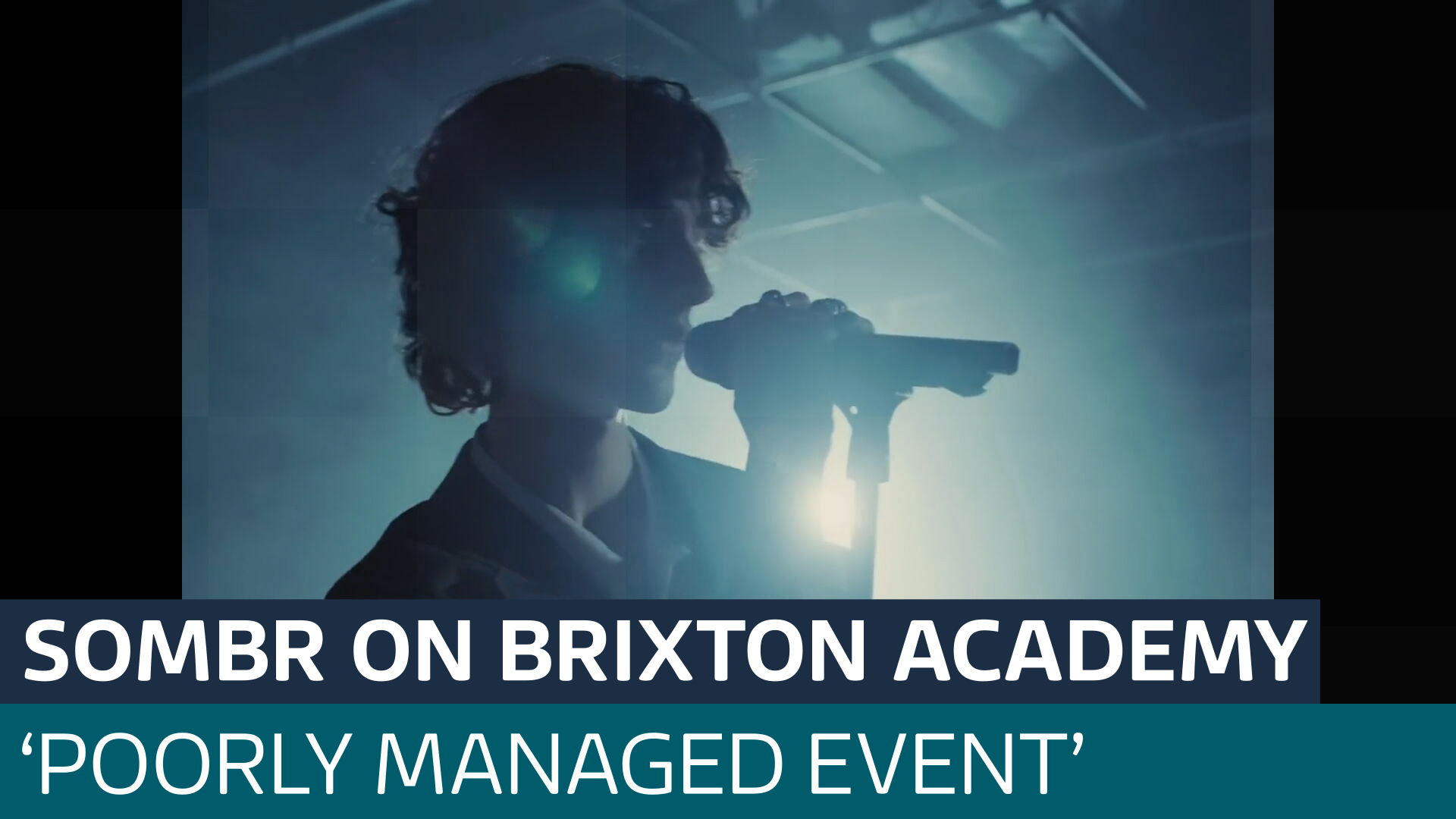 Award-winning singer Sombr calls out Brixton Academy - Latest From ITV News