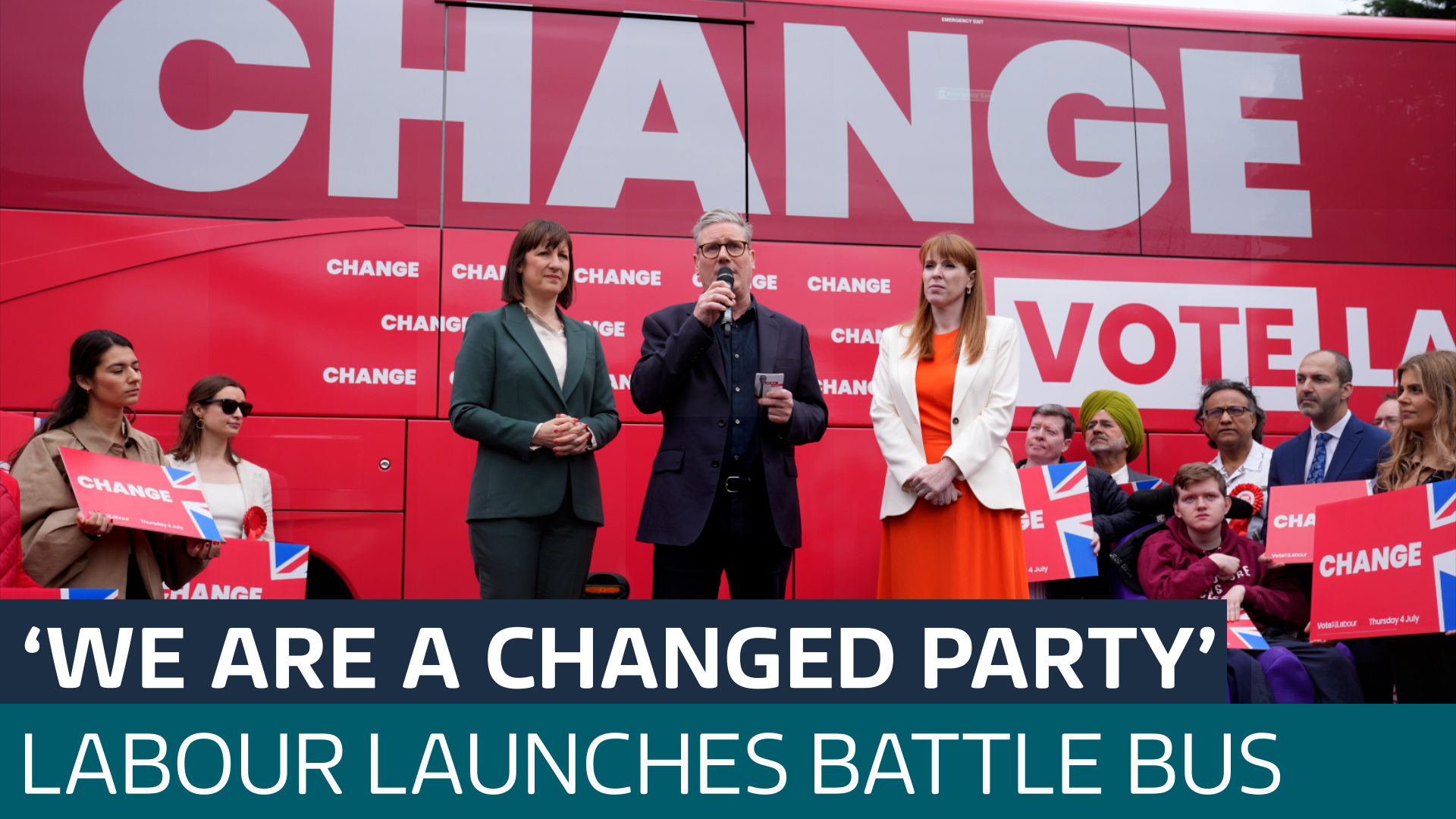 Labour launches battle bus tour as Starmer pokes fun at Tories over ...