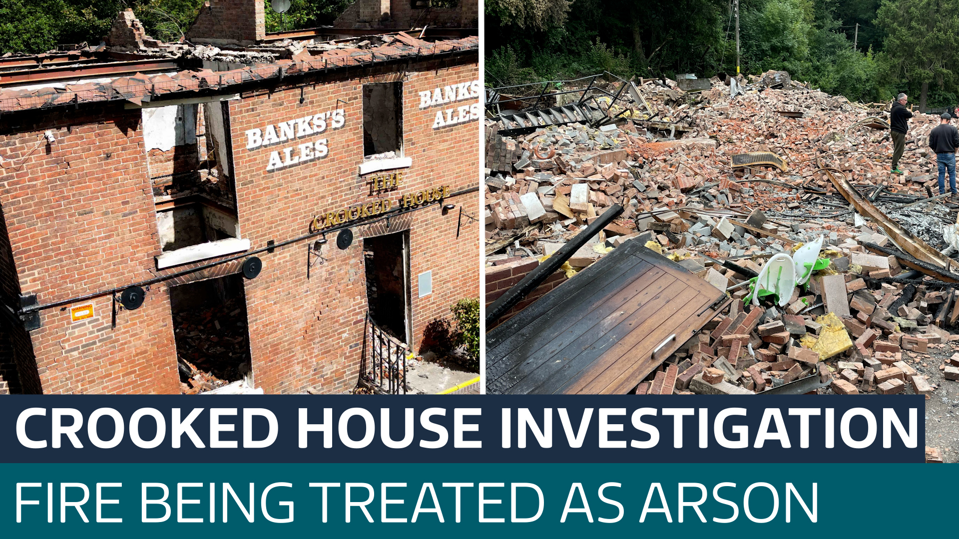 Police treating fire that destroyed historic 'Crooked House' pub as ...