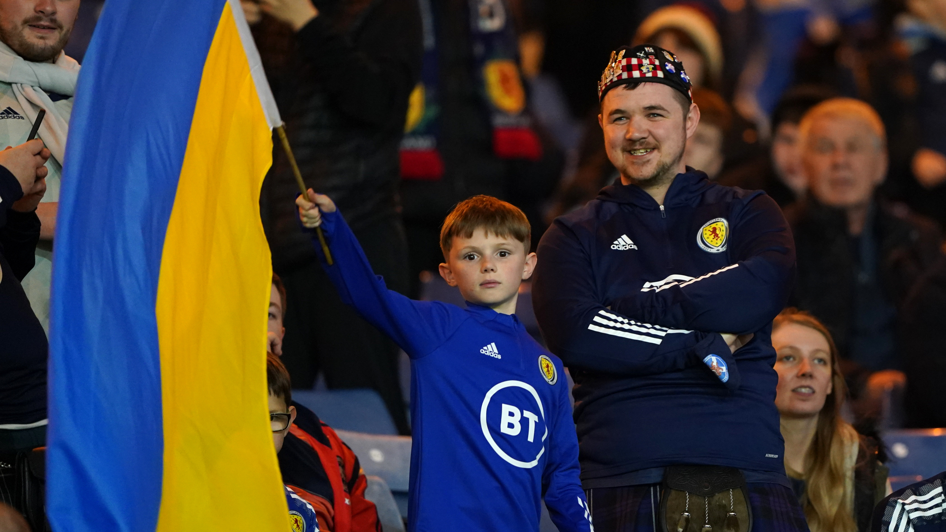 Scotland fans encouraged to sing Ukraine national anthem ahead of World ...
